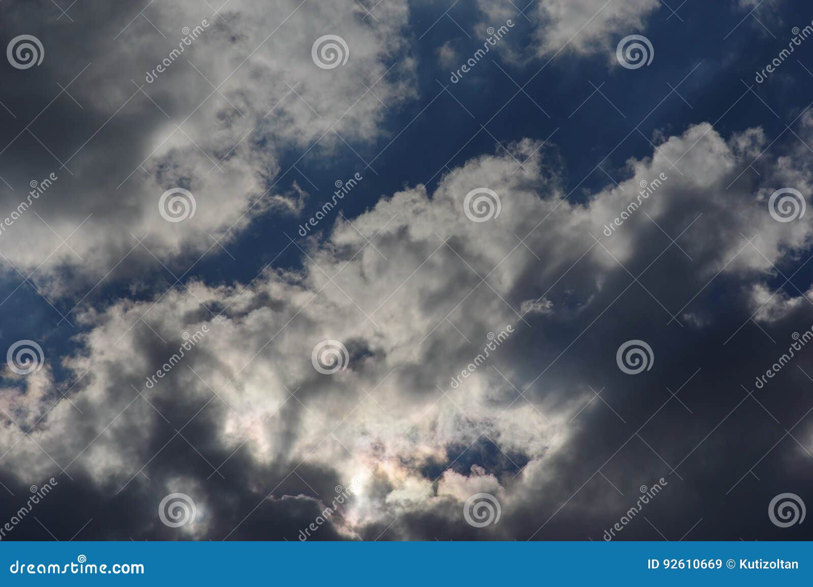 Dark Blue Stormy Cloudy Sky Stock Image - Image of cloudy, meteorology ...