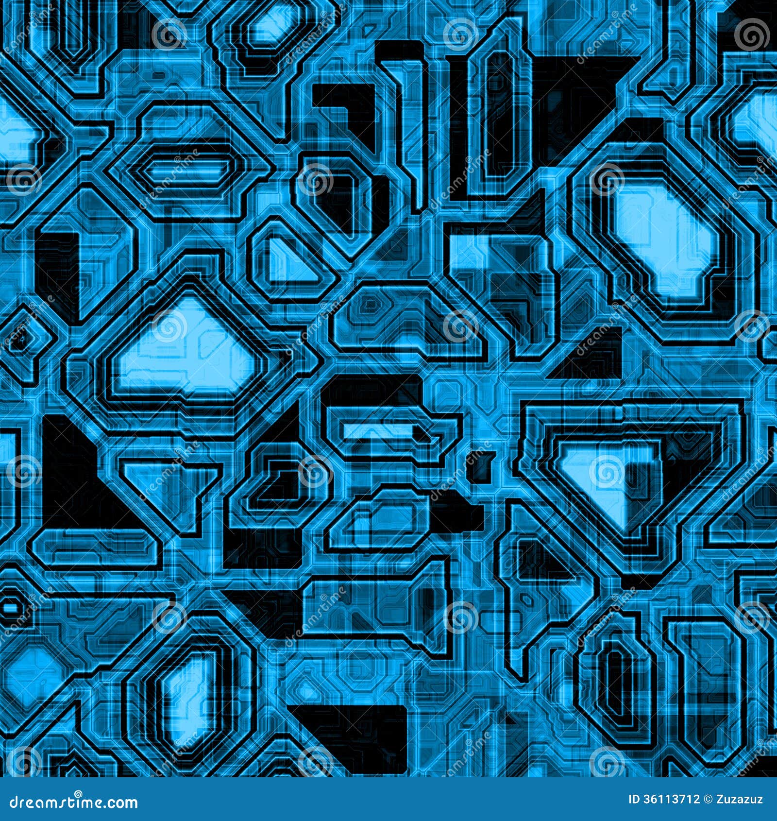 Dark Blue Technology Background Stock Illustration - Illustration of ...