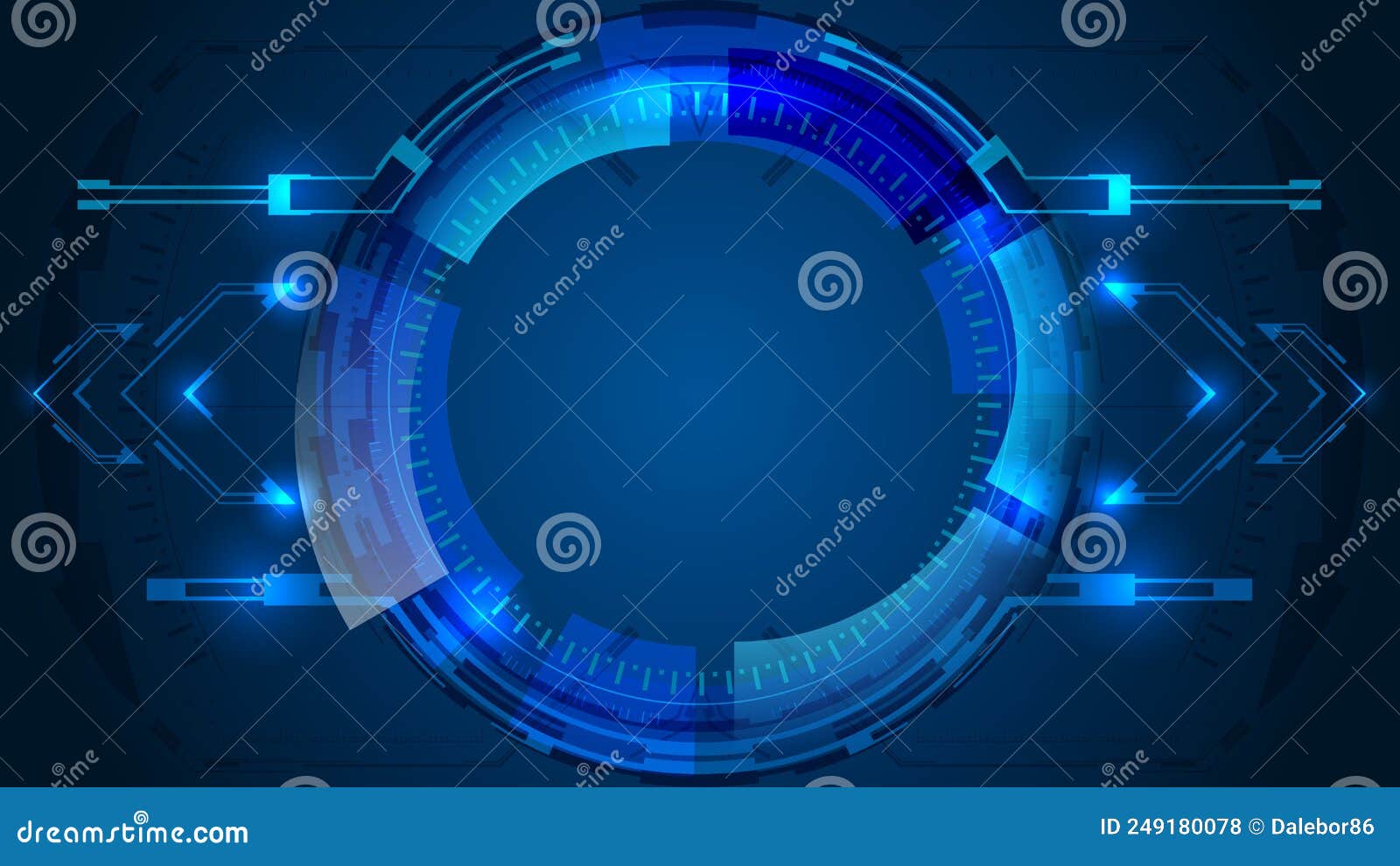 Dark Blue Technology Background Stock Vector - Illustration of abstract ...