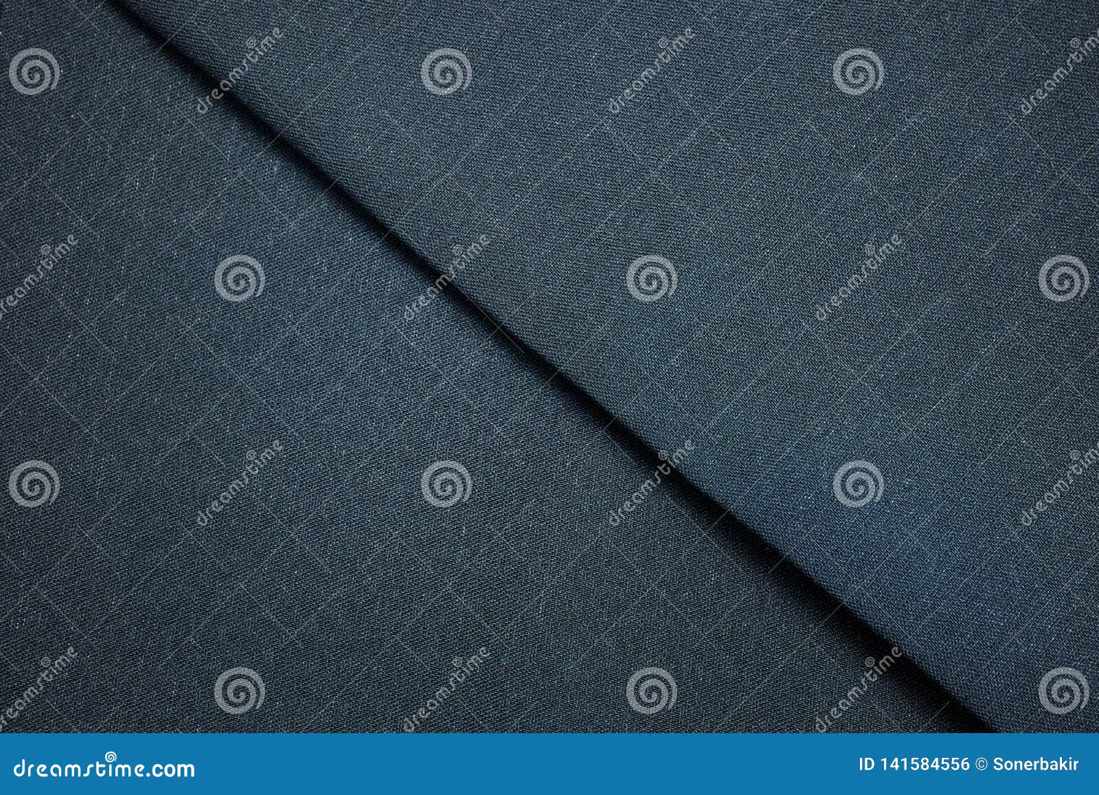 Dark Blue Textile Sample. Fabric Texture Background Concept. Stock ...