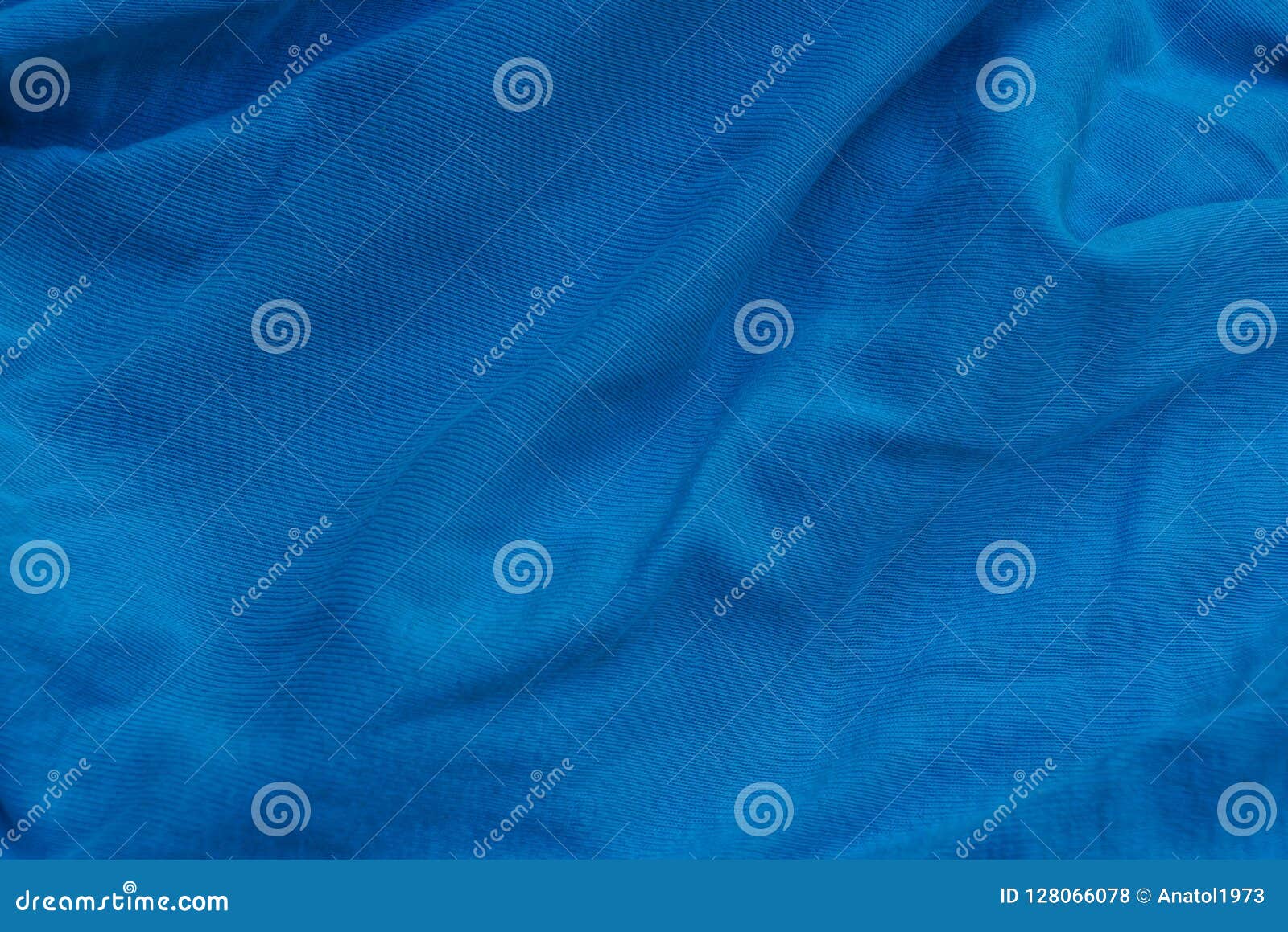 Dark Blue Texture Fabric of a Piece of Crumpled Matter Stock Photo ...