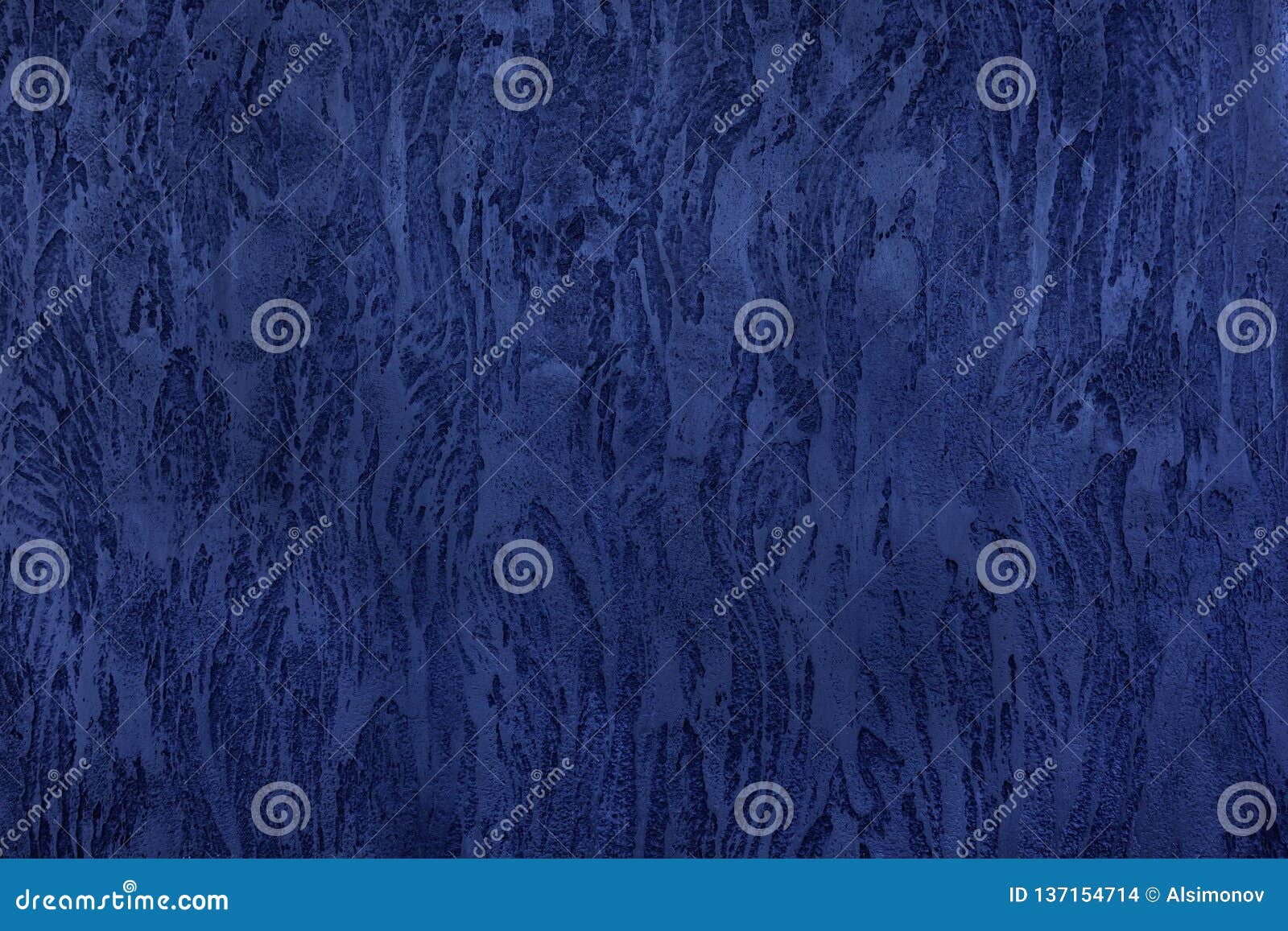Dark Blue Texture of Venetian Plaster. Background Image Stock Photo ...