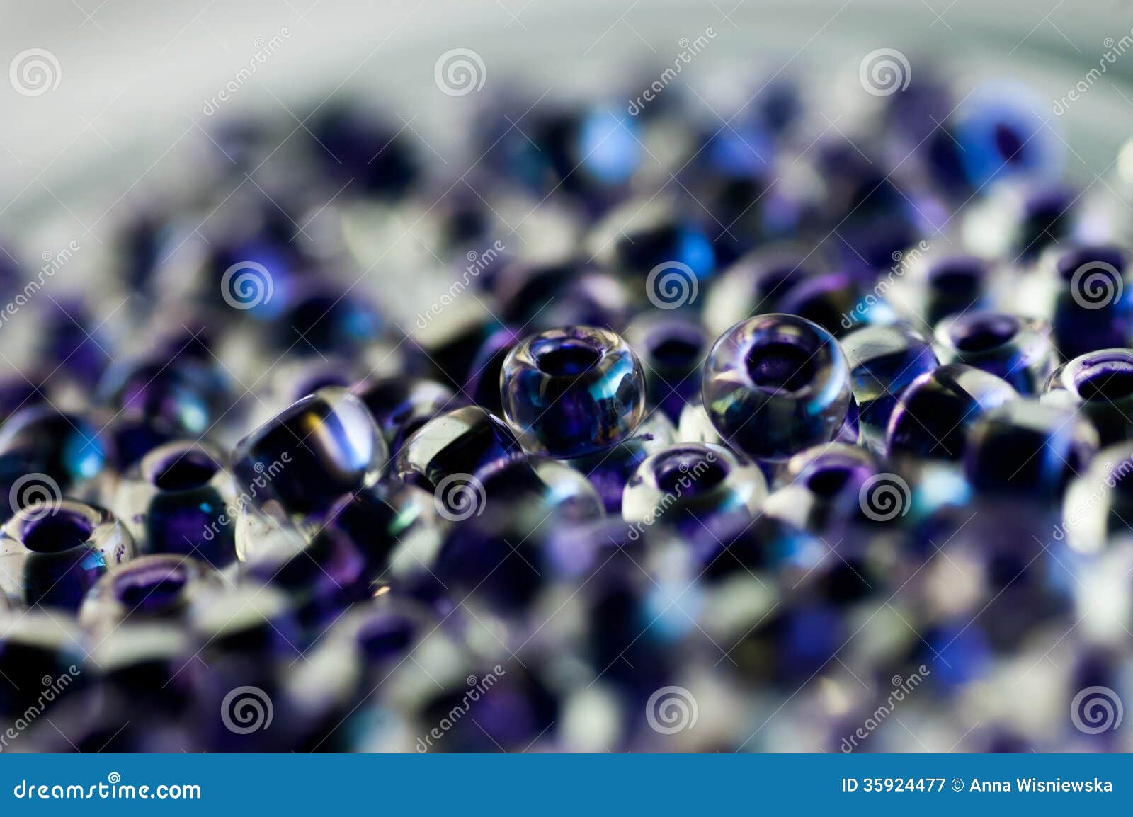 Dark Blue Toho Beads with Inside Color Stock Image - Image of handmade ...
