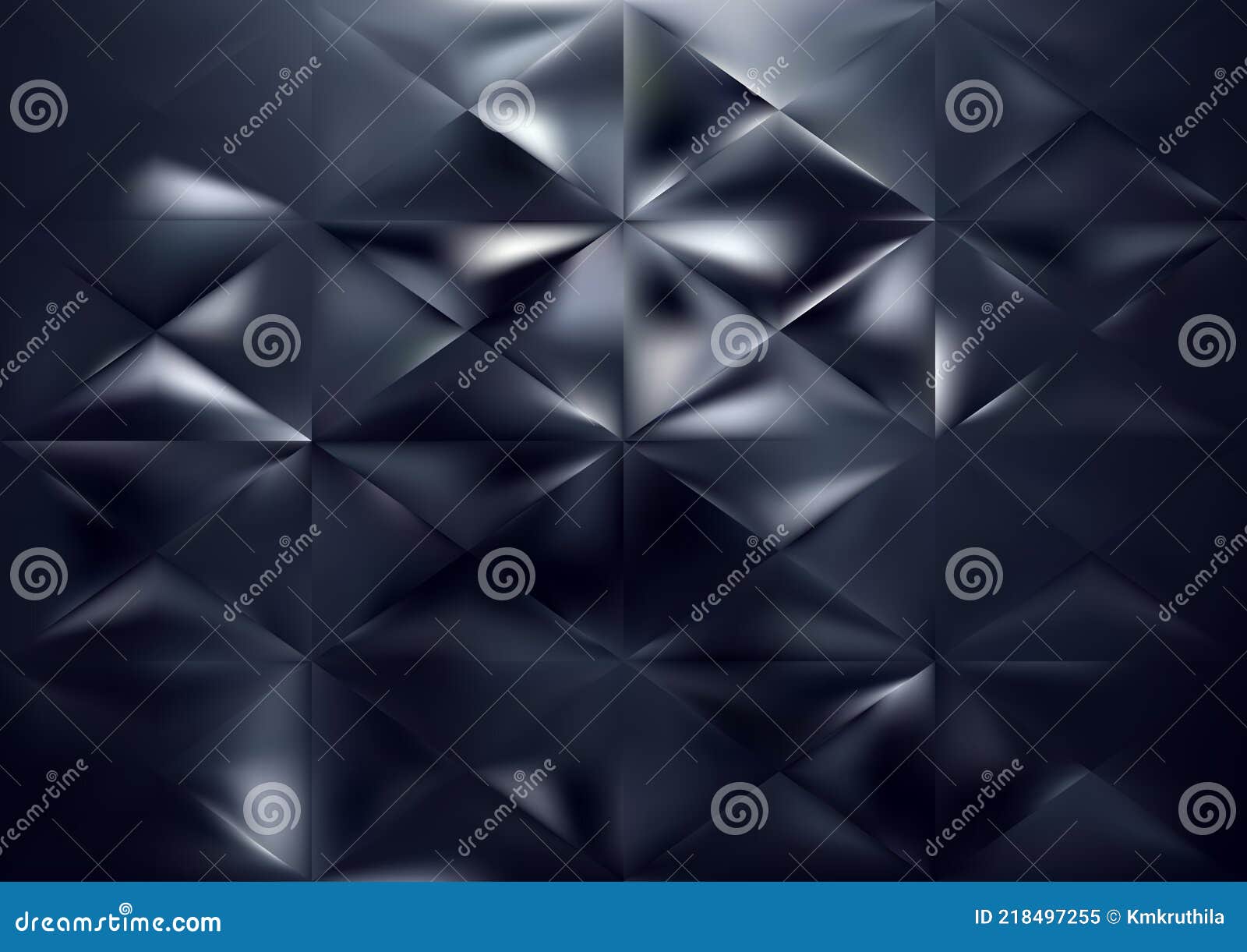 Dark Blue Triangle Pattern Background Vector Art Stock Vector ...