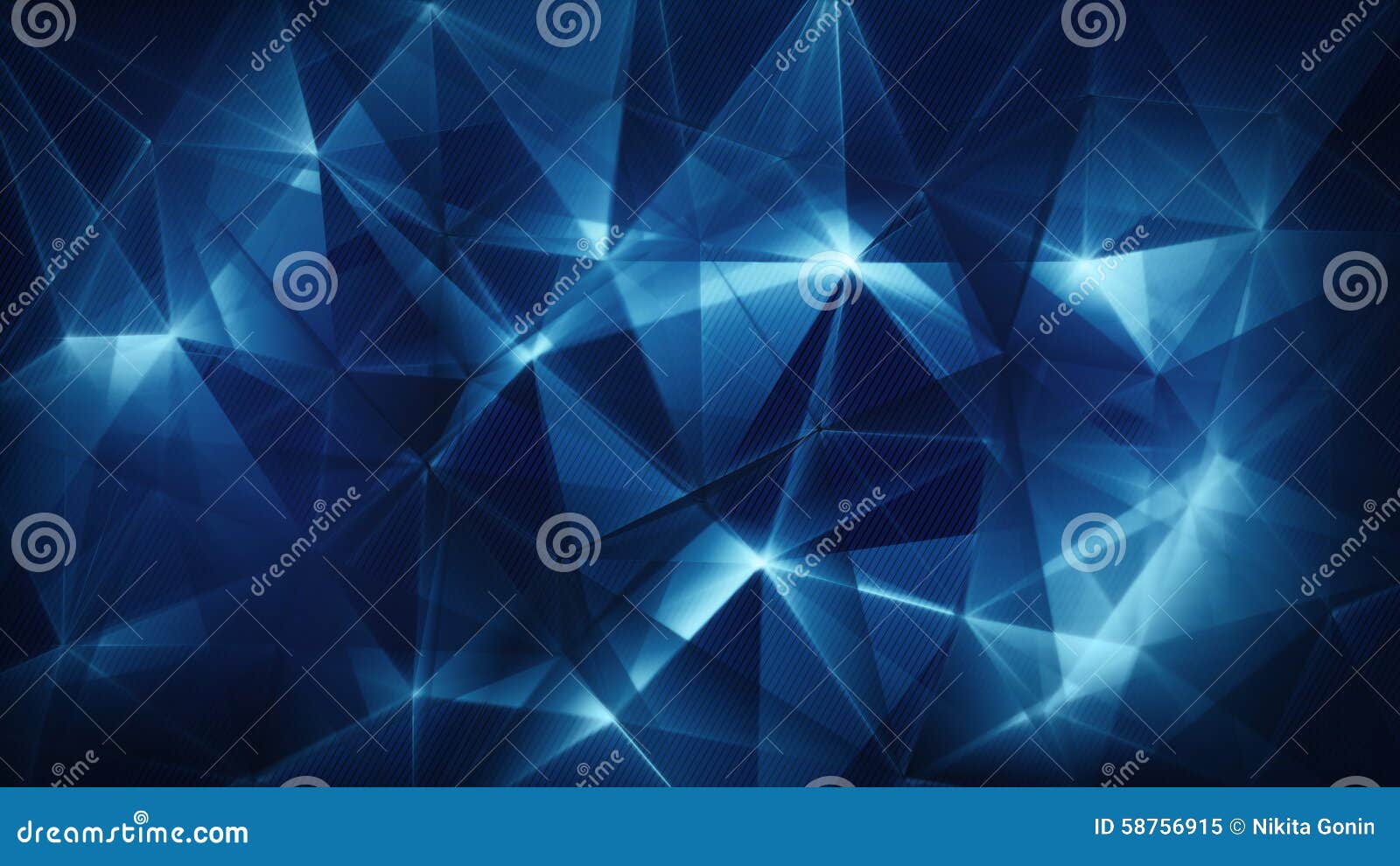 Dark Blue Triangles Network Trendy Abstract Background Stock ...
