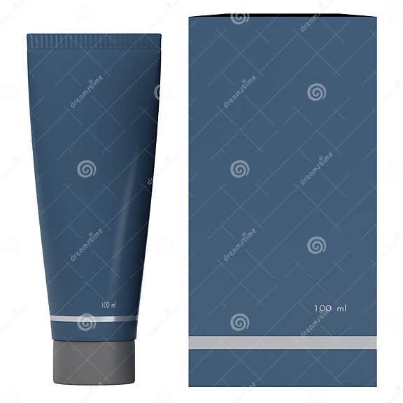 Dark blue tube stock illustration. Illustration of plastic - 23388873