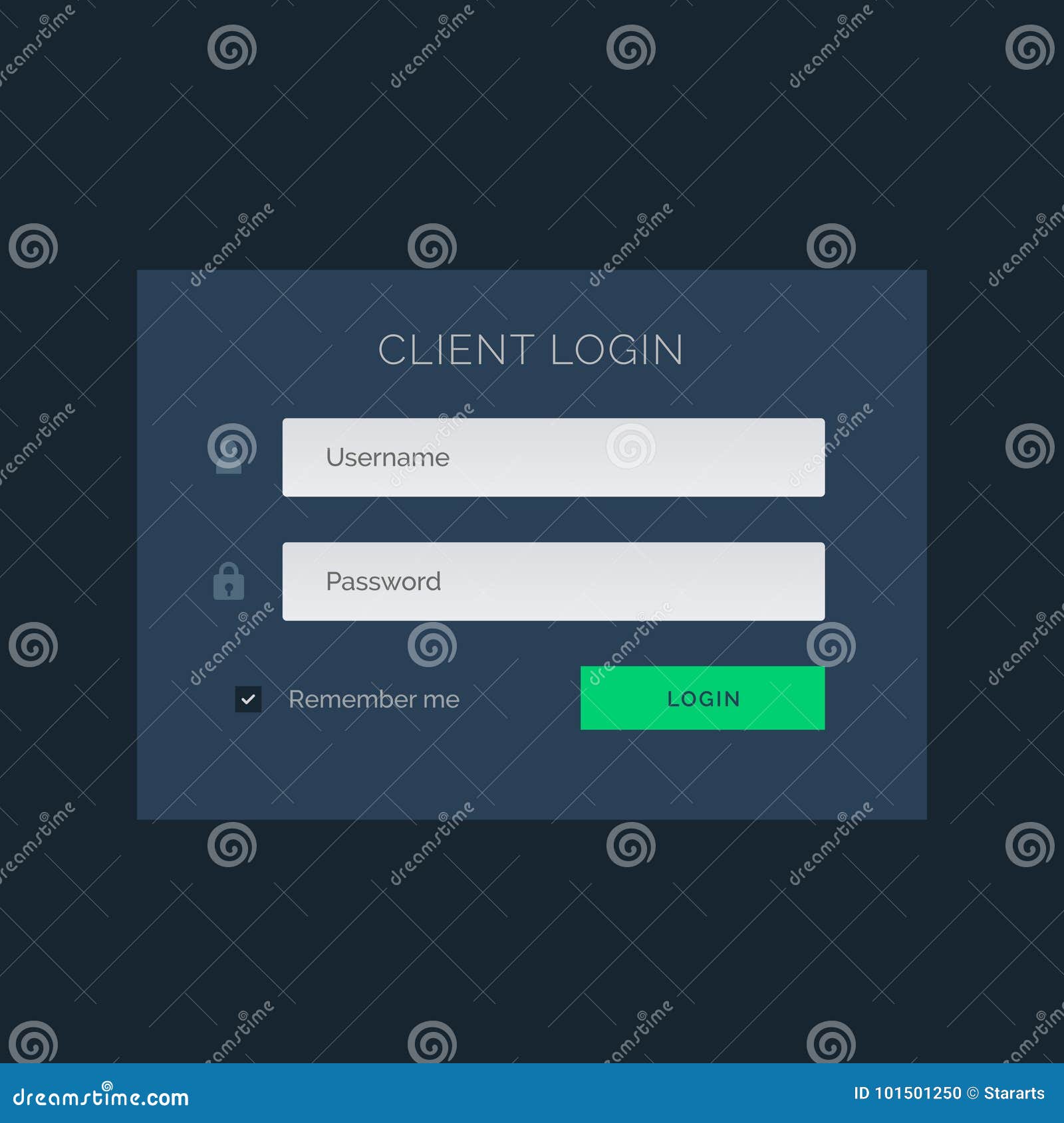 Dark Blue Ui Theme for Login Form Stock Vector - Illustration of blue ... Dark Blue Ui Theme for Login Form Stock Vector - Illustration of blue ...