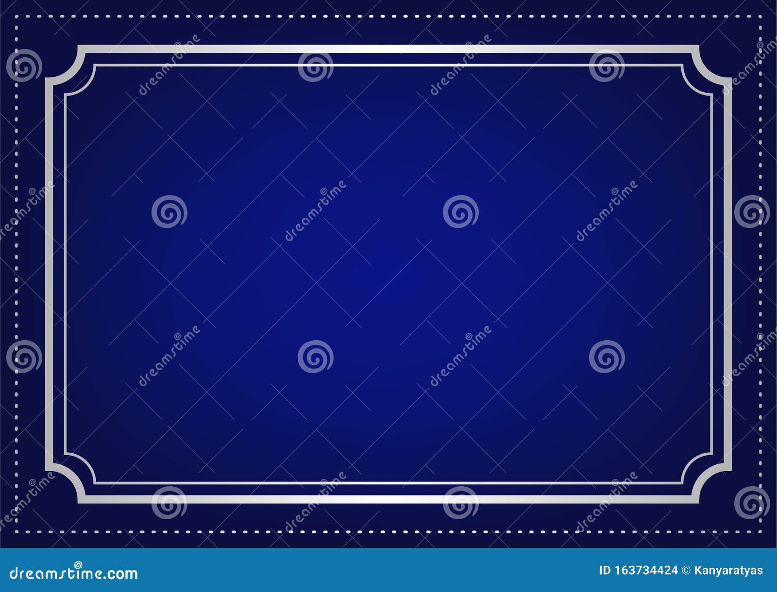 Dark Blue Vector Background with White Frame Line, Illustration Stock ...