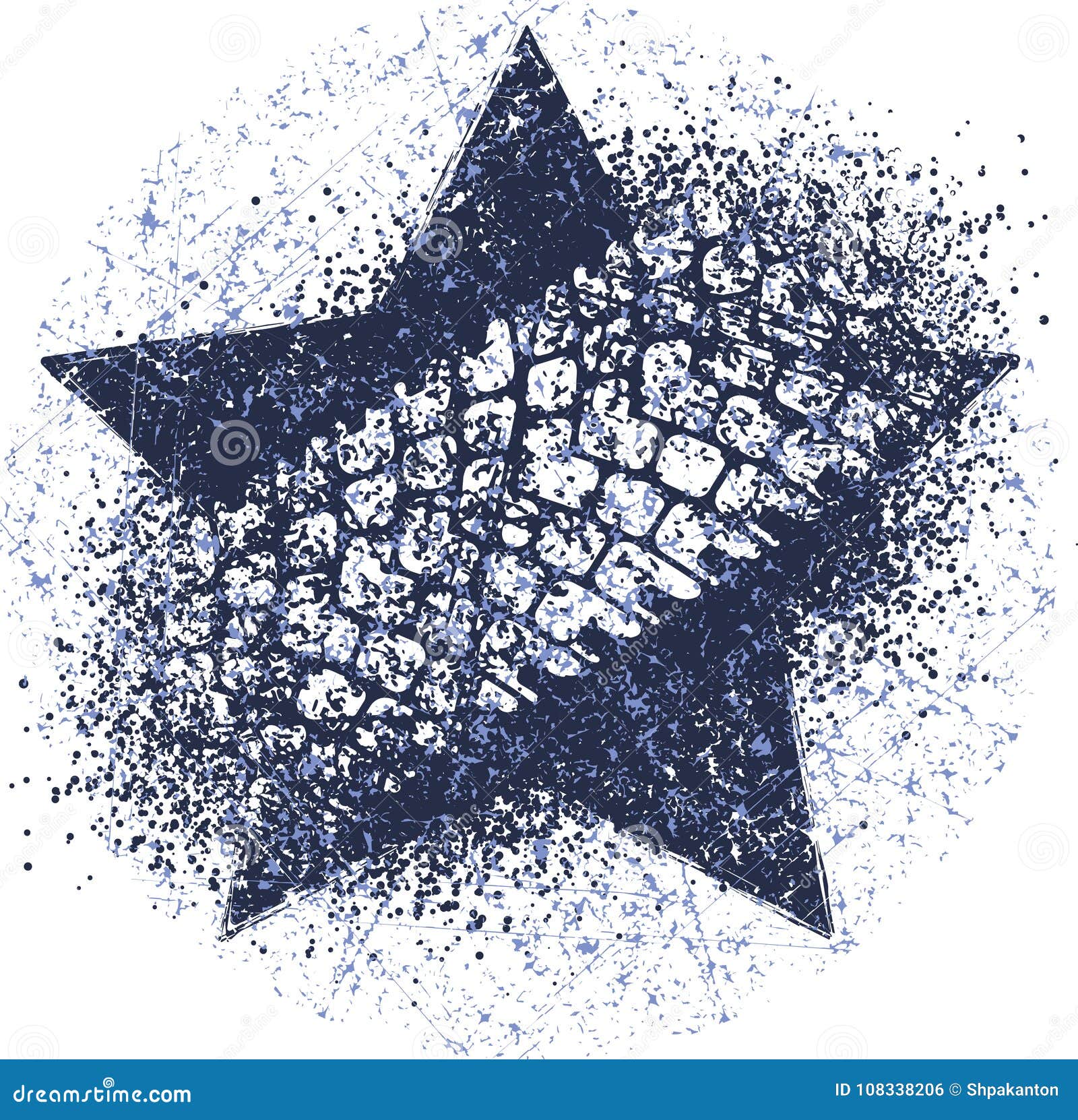 Dark Blue Vector Trail Design with Strar. Trace of the Tyre in G Stock ...