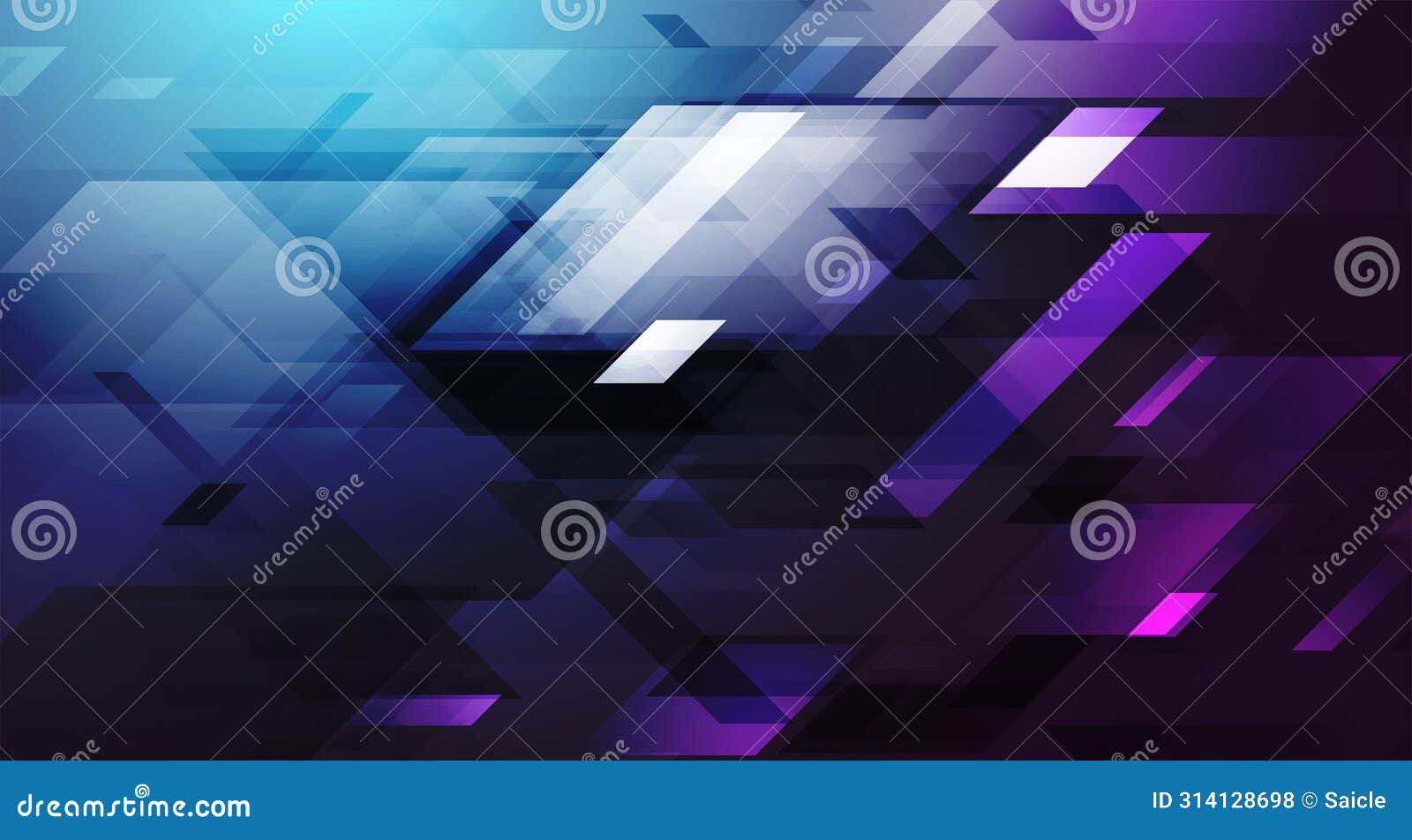 Dark Blue and Violet Geometric Tech Abstract Background Stock Vector ...