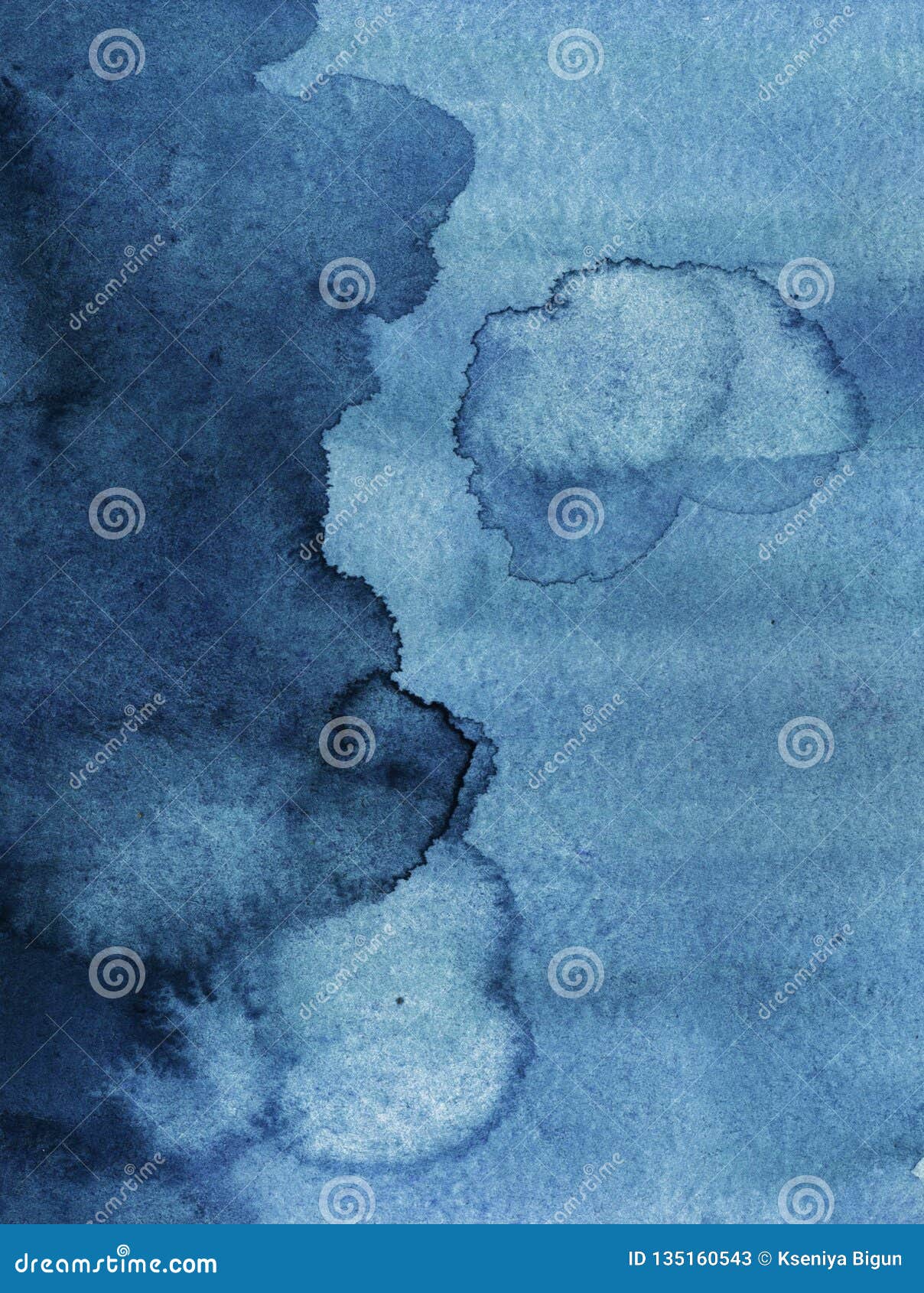 Dark Blue Watercolor Background Stock Illustration - Illustration of ...