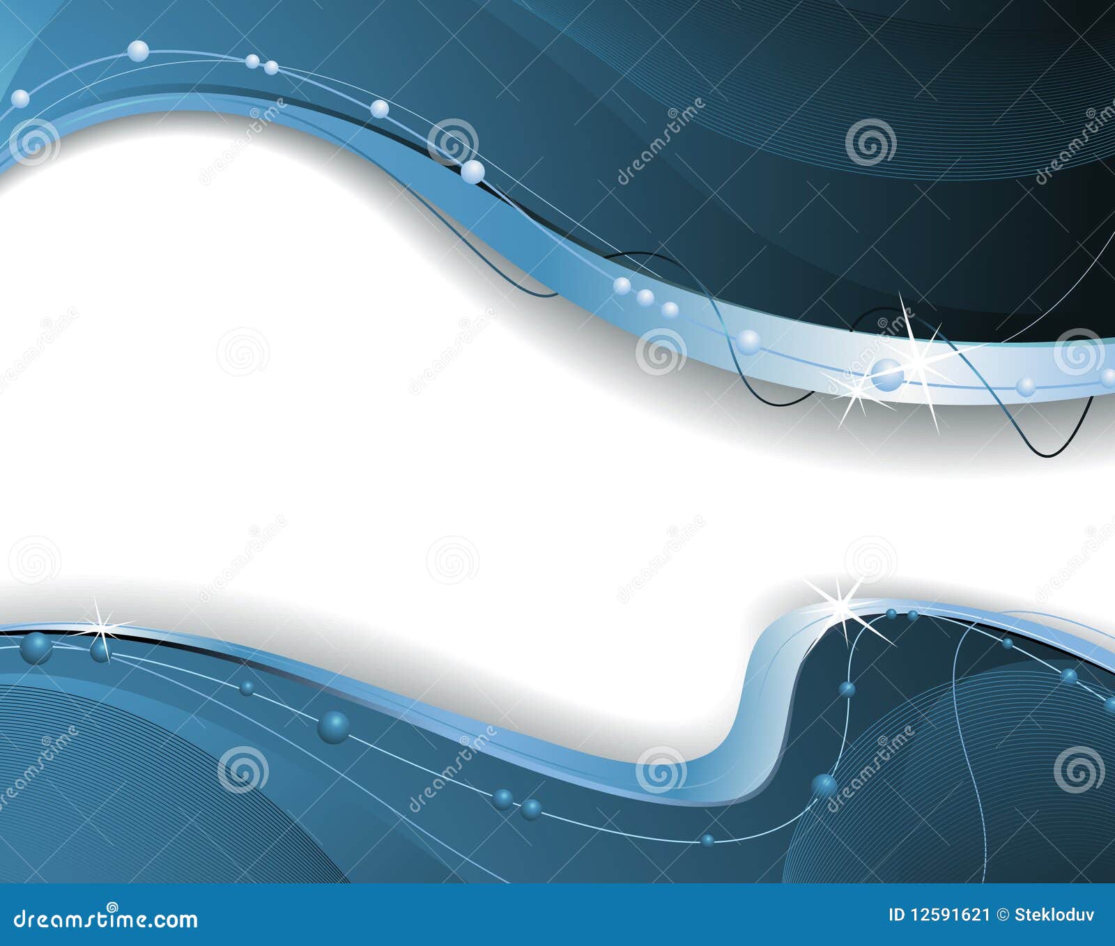 Dark Blue Wavy Abstract Background Stock Vector - Illustration of ...