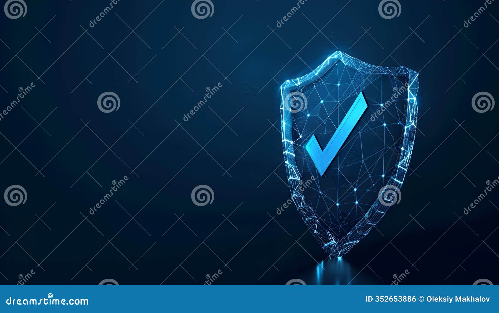 Secure Cybersecurity Networks With Glowing Shields And Digital ...