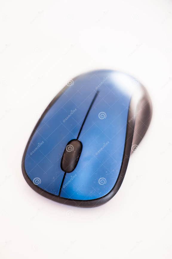Dark blue wireless mouse stock photo. Image of click - 30984328