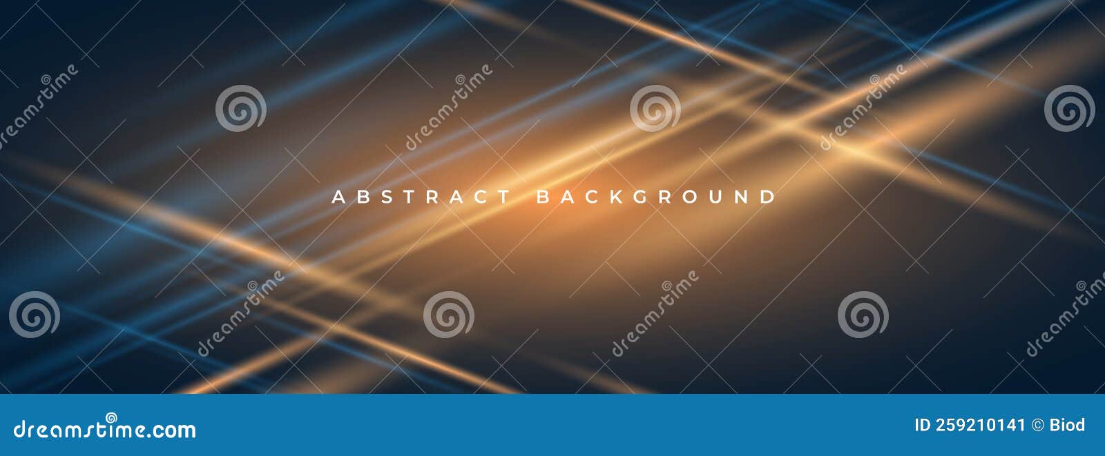 Dark Blue and Yellow Tech Wide Abstract Background with Glowing Rays ...