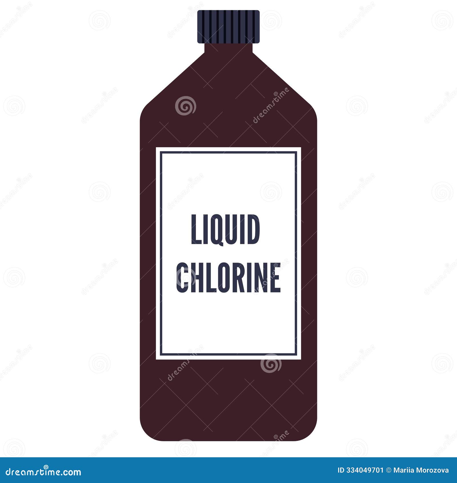 Liquid Chlorine Chemical Icon Logo Sign Vector Outline | CartoonDealer ...