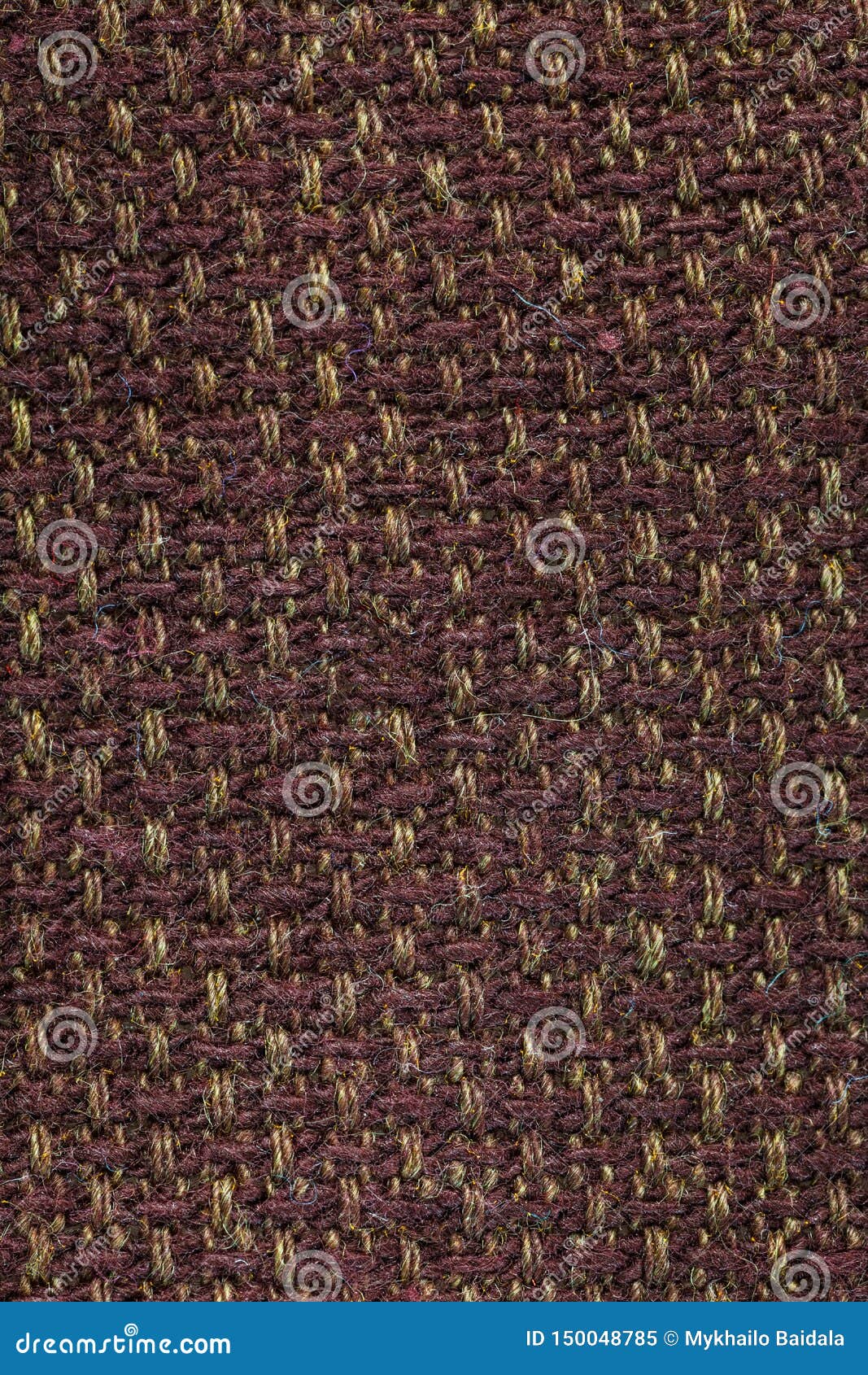 Dark Brawn Fabric Background Texture. Detail of Textile Material Close ...