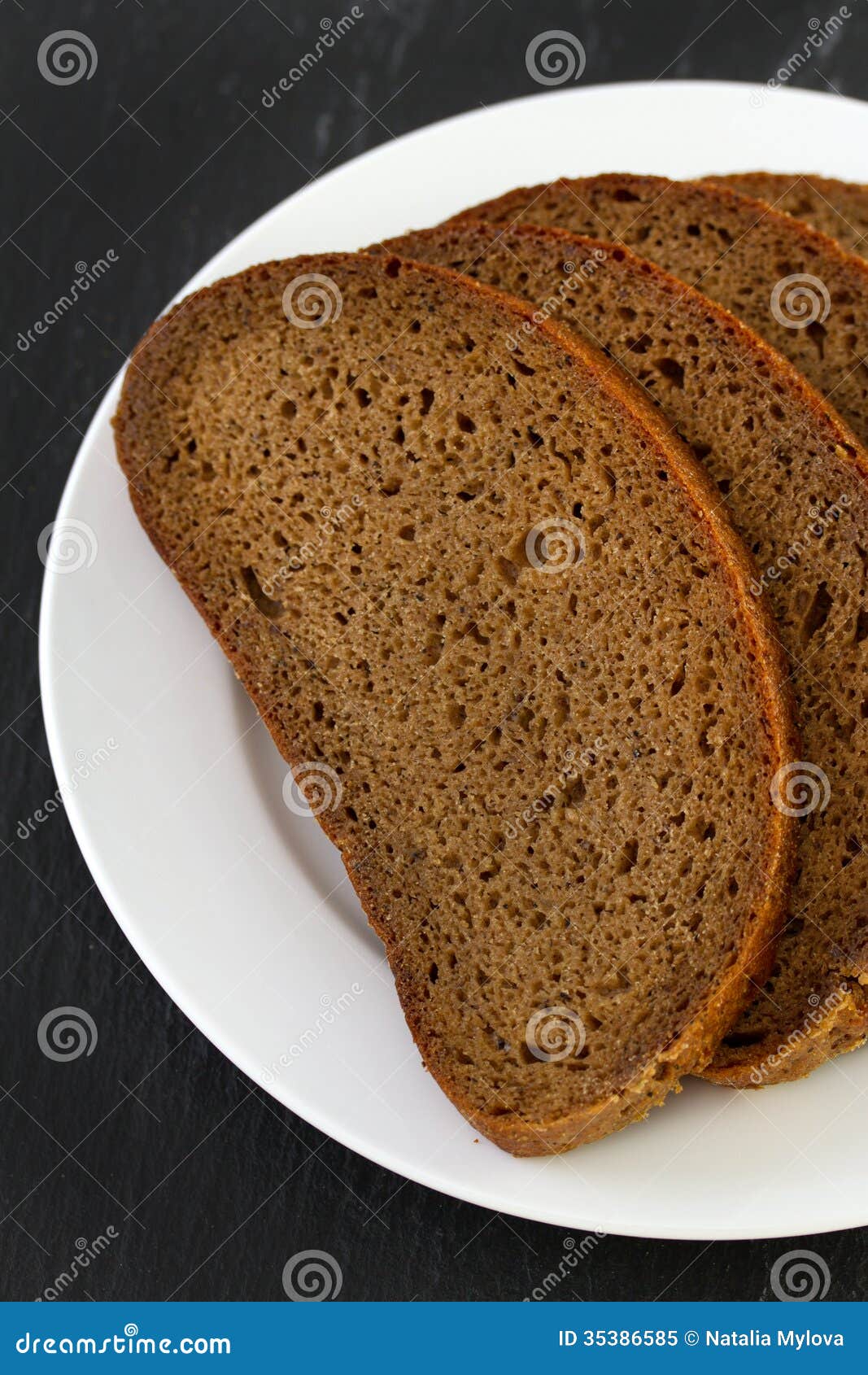 Dark bread stock image. Image of bread, brown, breakfast - 35386585