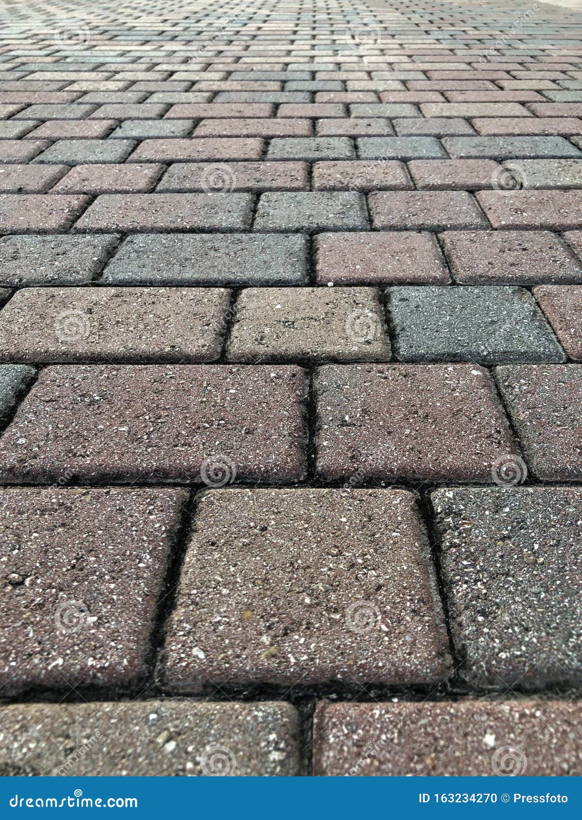 Bricks road stock photo. Image of patterns, background - 163234270