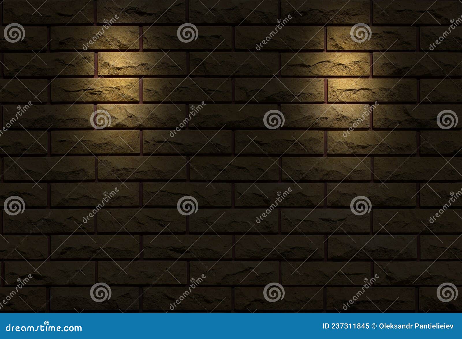 Dark Brick Wall Background with Two Light Sources for Wallpaper Stock ...