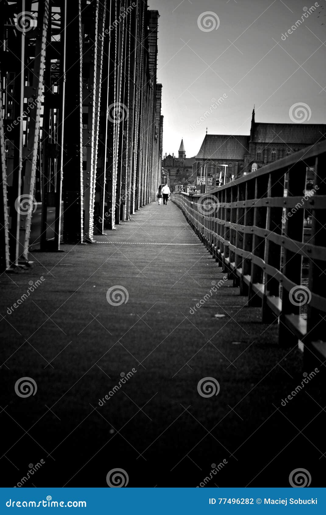 Dark bridge stock photo. Image of dark, poland, shadow - 77496282