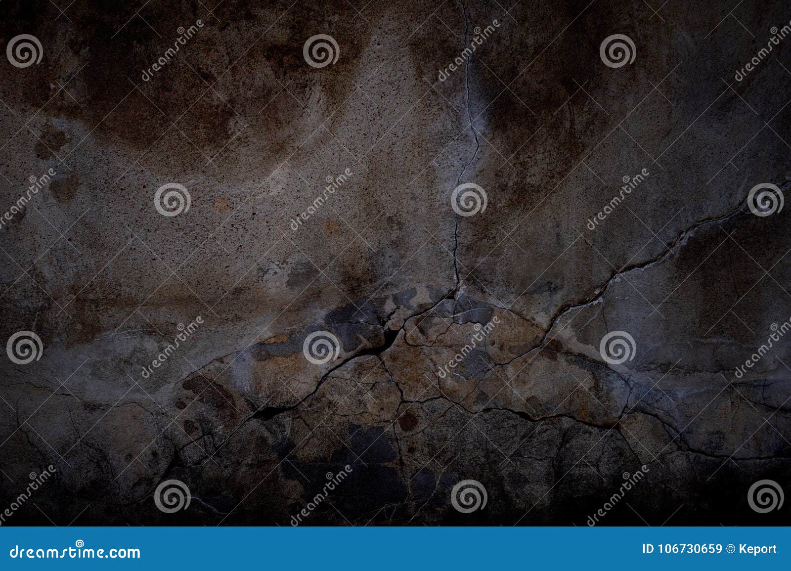 Dark Broken Wall Background Stock Image - Image of crack, aged: 106730659