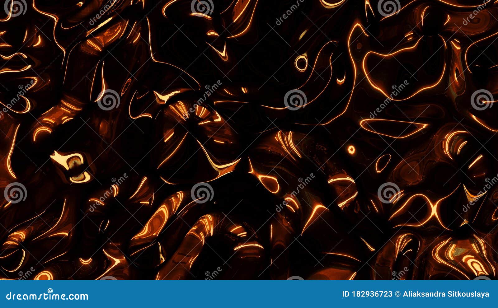 Dark Bronze Metallic Texture with Flowing Ripples and Deep Shadow ...