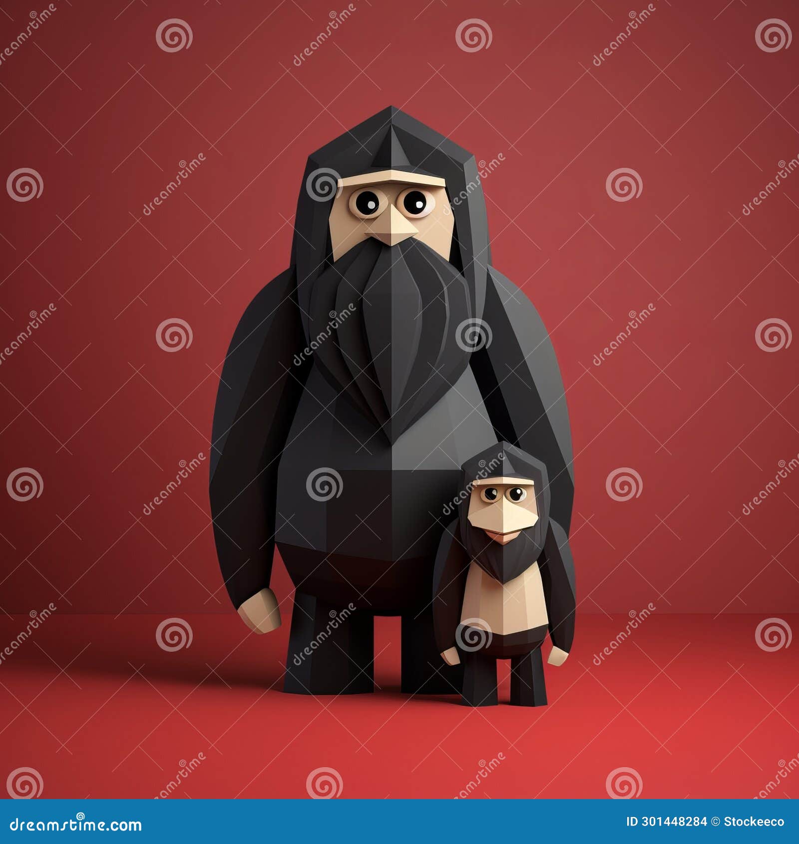 The Dark and Brooding Designer: a Low Poly Romanesque Tale Stock ...