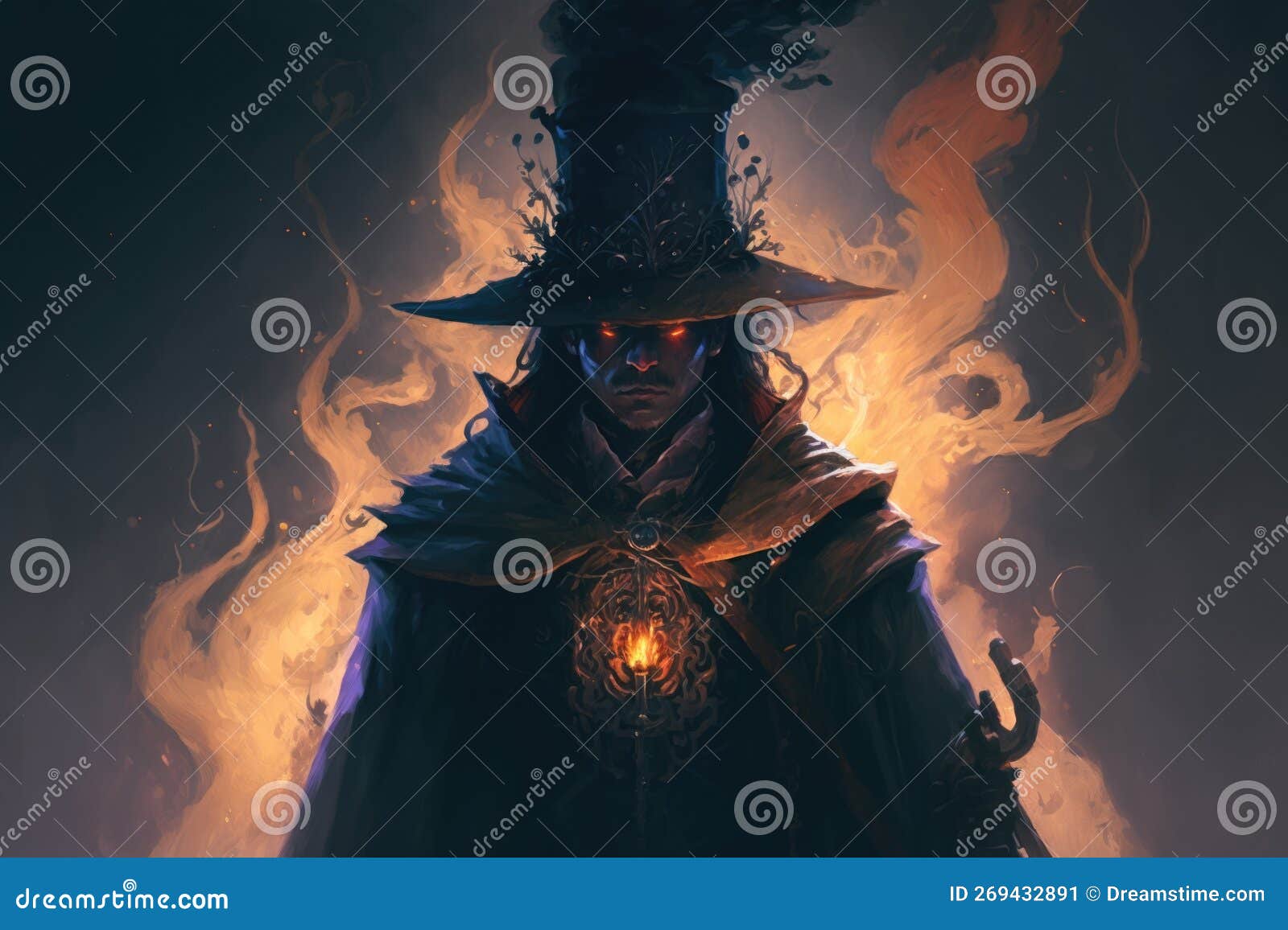 Dark and Brooding Sorcerer, Who Harnesses Forbidden Magic and Seeks To ...