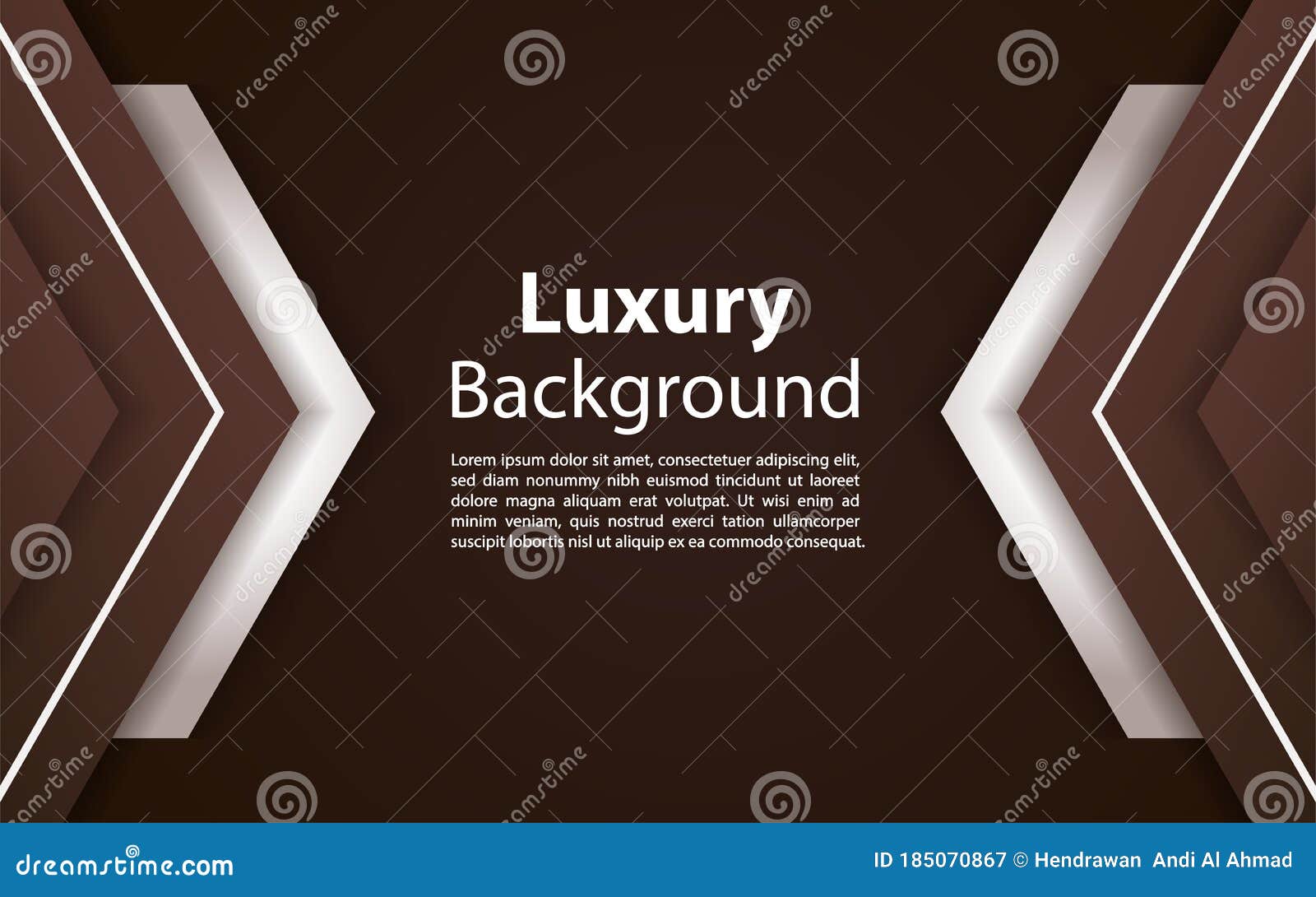 Dark Brown Abstract Background with Overlap Layers Stock Vector ...