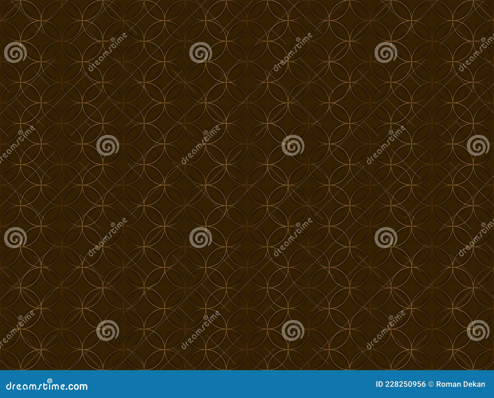 Dark Brown Background with Repetitive Circle Pattern Stock Vector ...