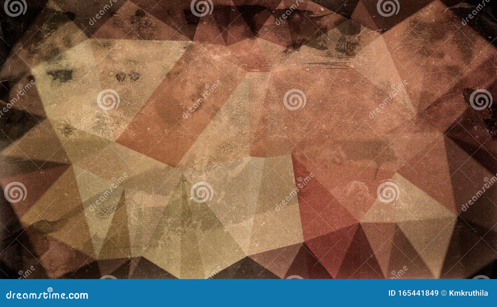 Dark Brown Distressed Polygon Pattern Background Stock Image - Image of ...
