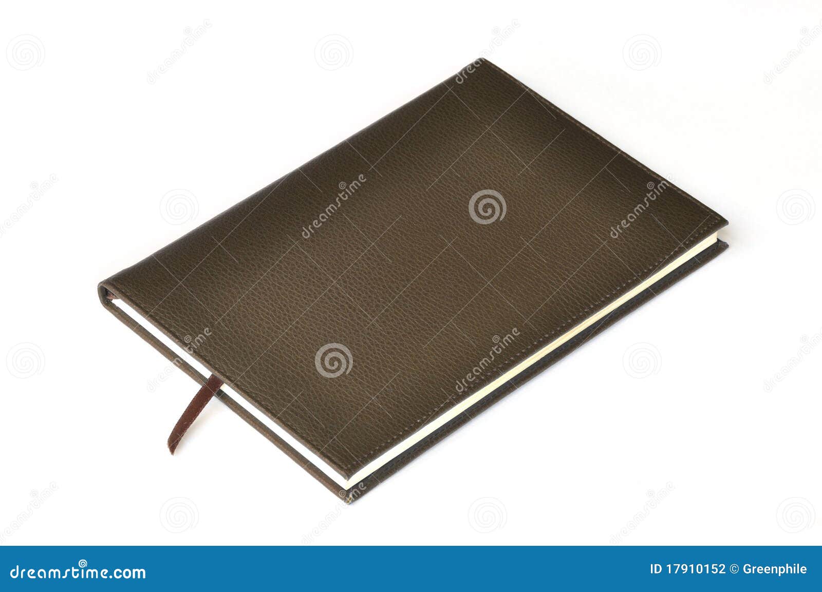 Dark Brown Leather Notebook Stock Photo - Image of pattern, border ...
