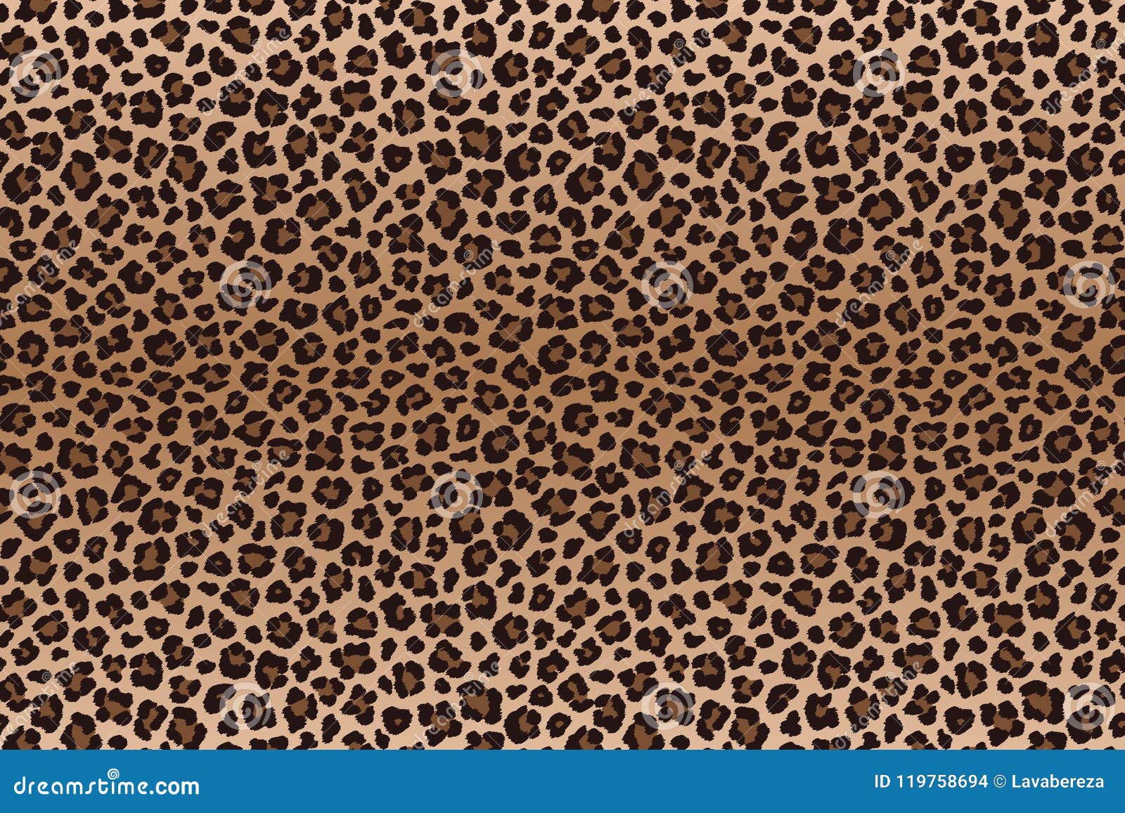 Dark Brown Leopard Spotted Fur Texture. Vector Stock Vector ...