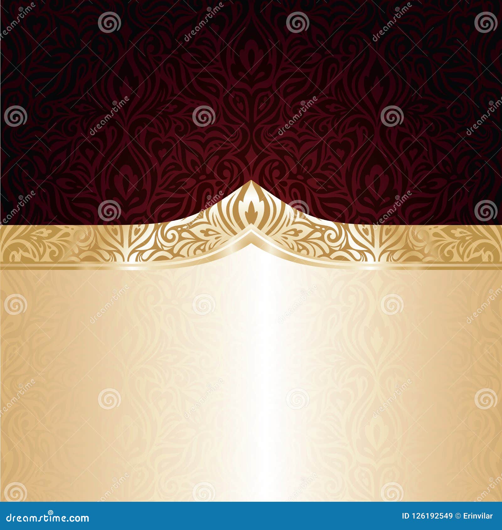 Dark Brown Red Wallpaper Vector Invitation Design Background Stock ...