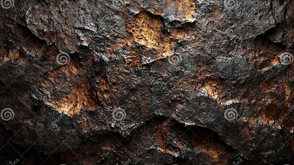 Dark Brown Rock Surface Texture Image Stock Illustration - Illustration ...