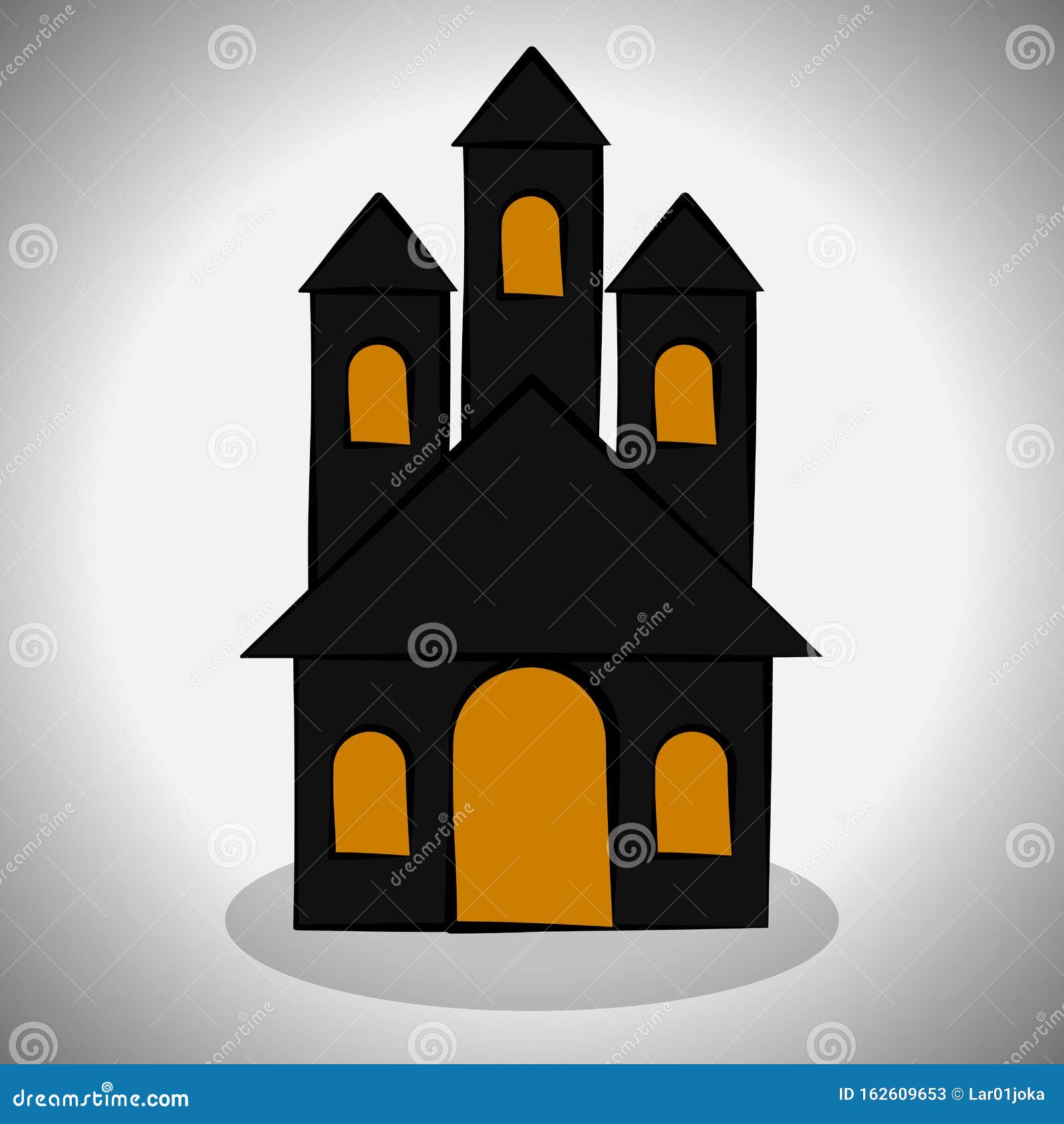 Dark castle image stock vector. Illustration of castle - 162609653