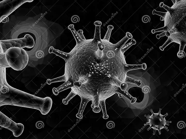 Dark cell stock illustration. Illustration of render - 13812384
