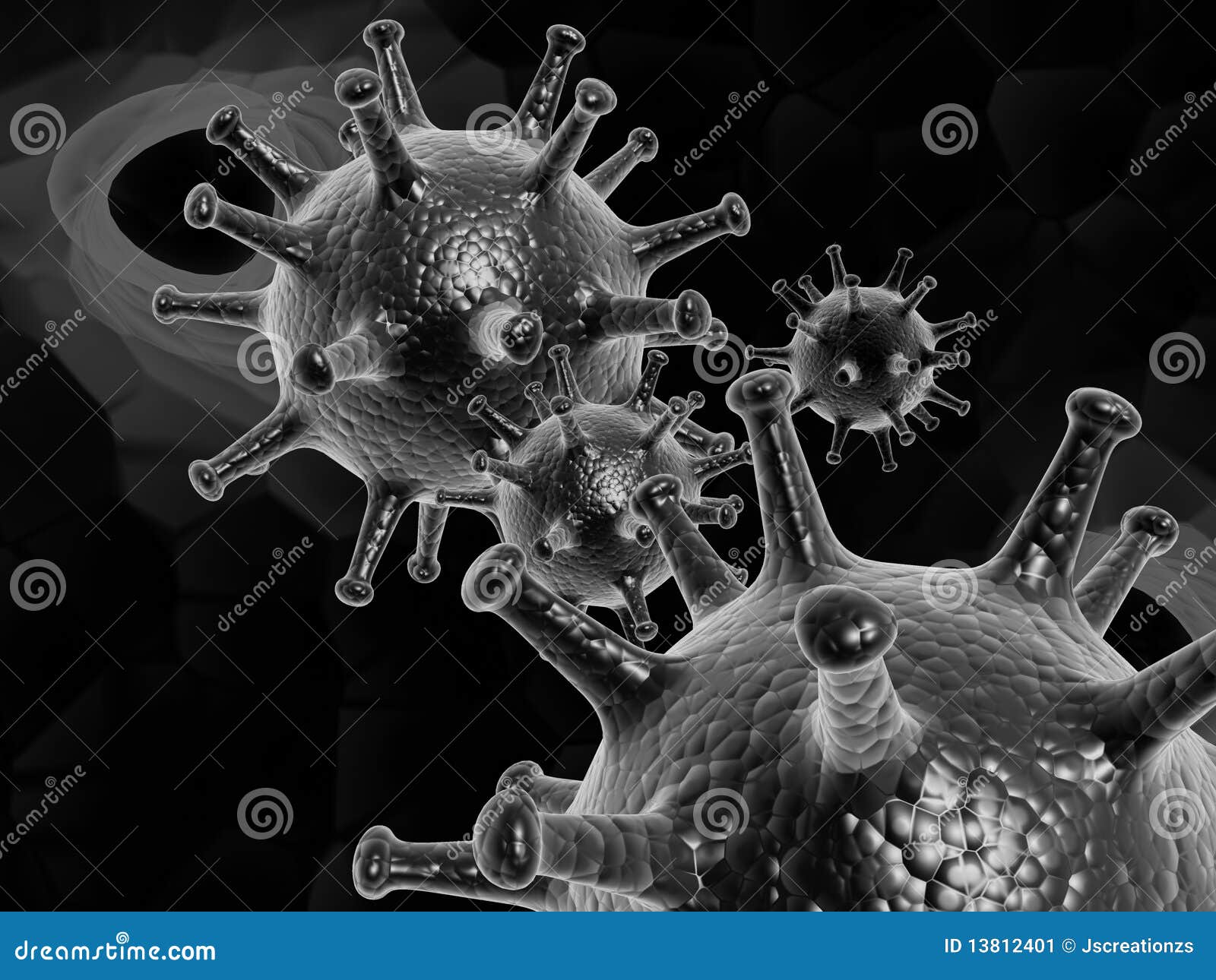 Dark cell stock illustration. Illustration of concept - 13812401