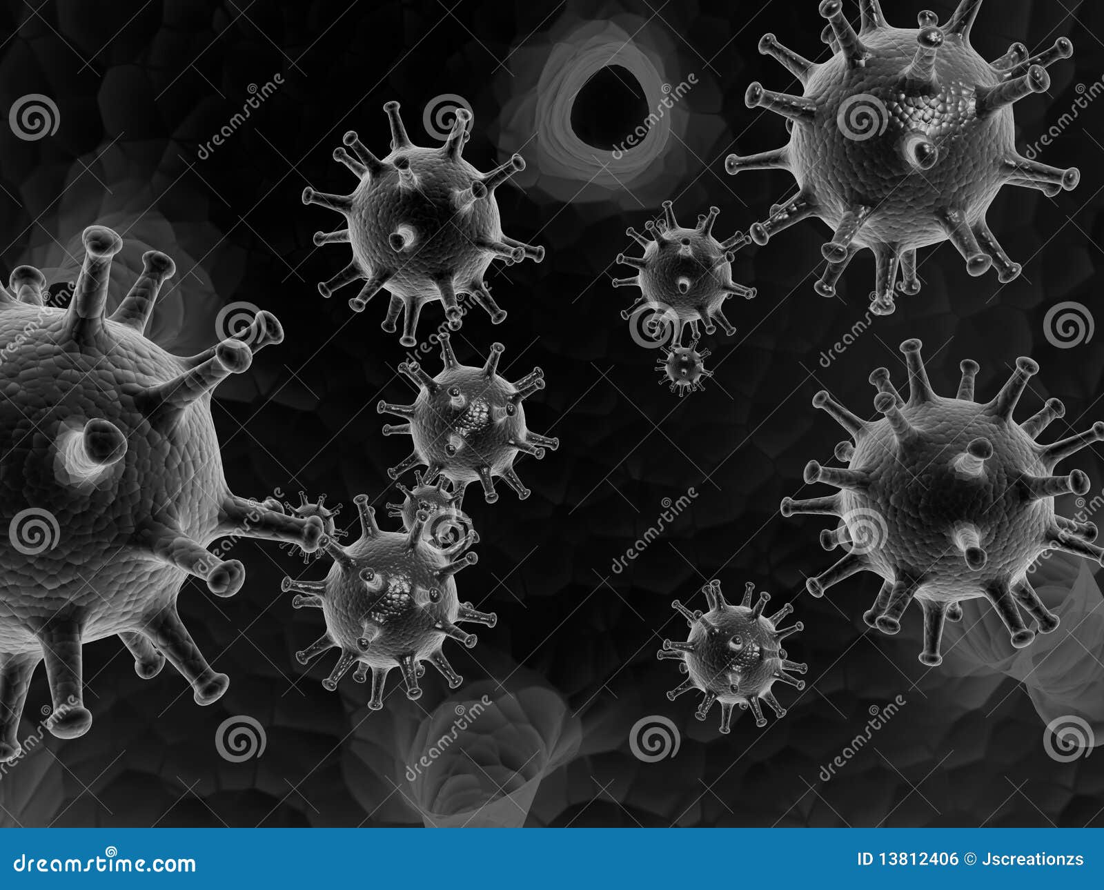 Dark cell stock illustration. Illustration of biology - 13812406