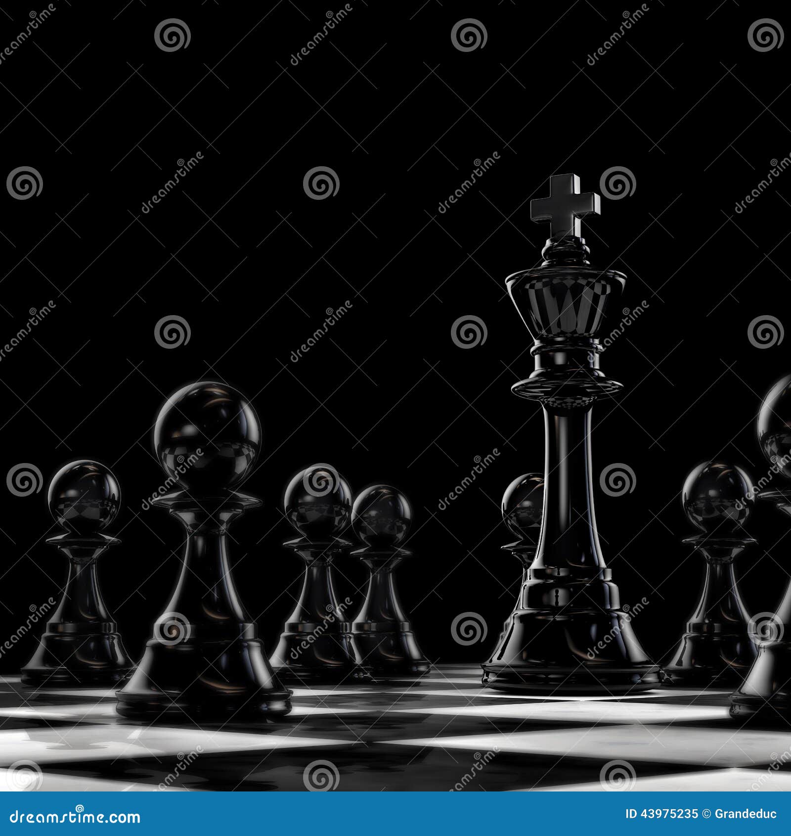 Dark chess stock illustration. Illustration of knight - 43975235