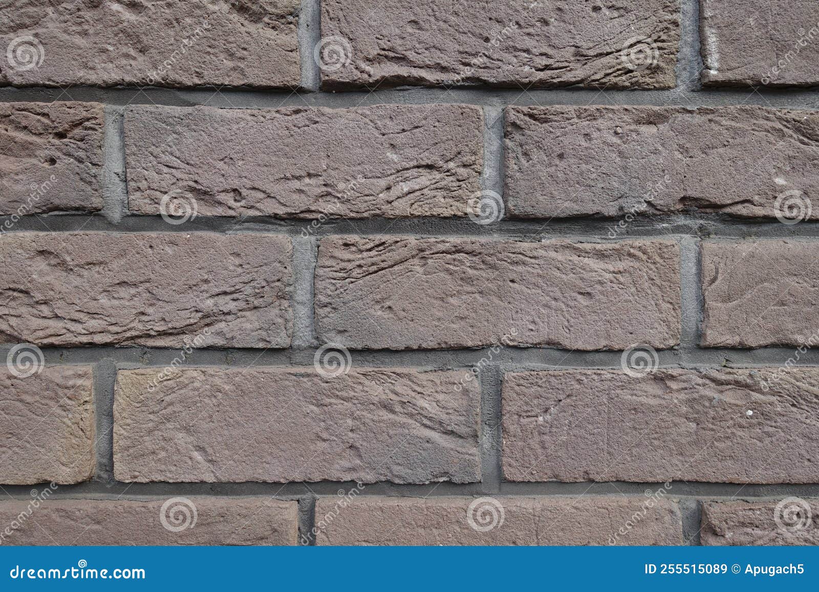 Dark Brown Brick Wall Front View Stock Image - Image of brickwork, rows ...