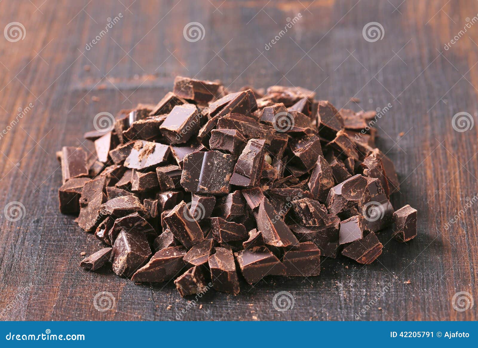 Dark chocolate chunks stock image. Image of gourmet, chunks - 42205791