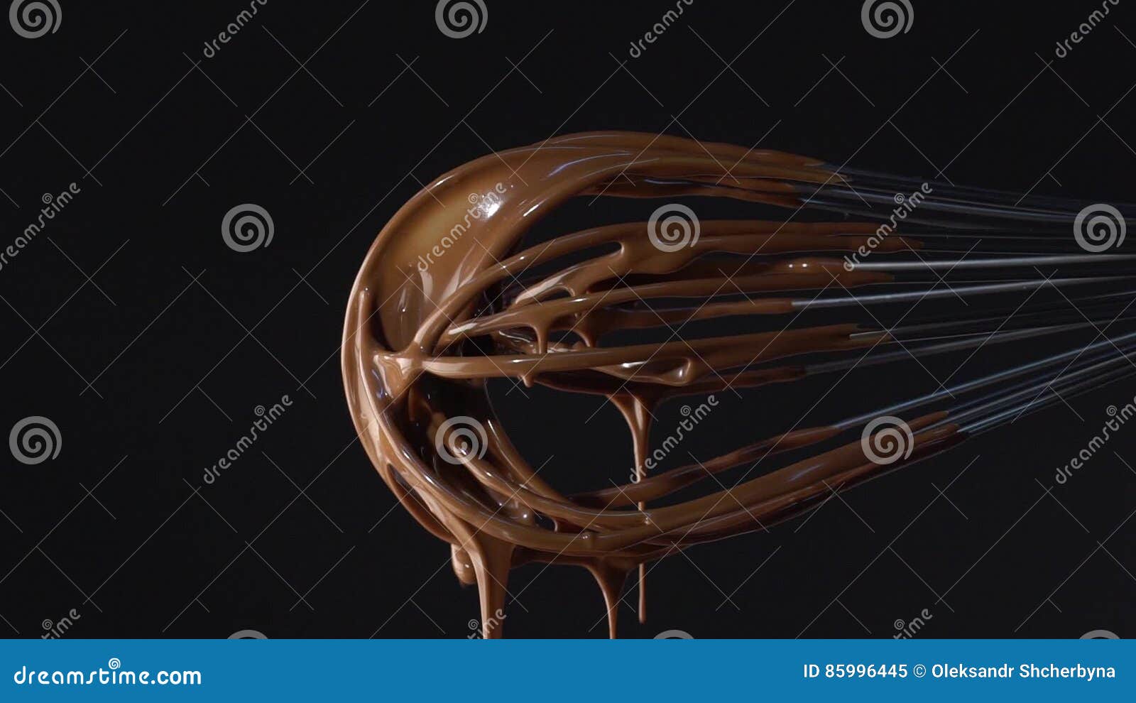 Dark Chocolate Dripping from Whisk Stock Video - Video of cocoa, candy ...