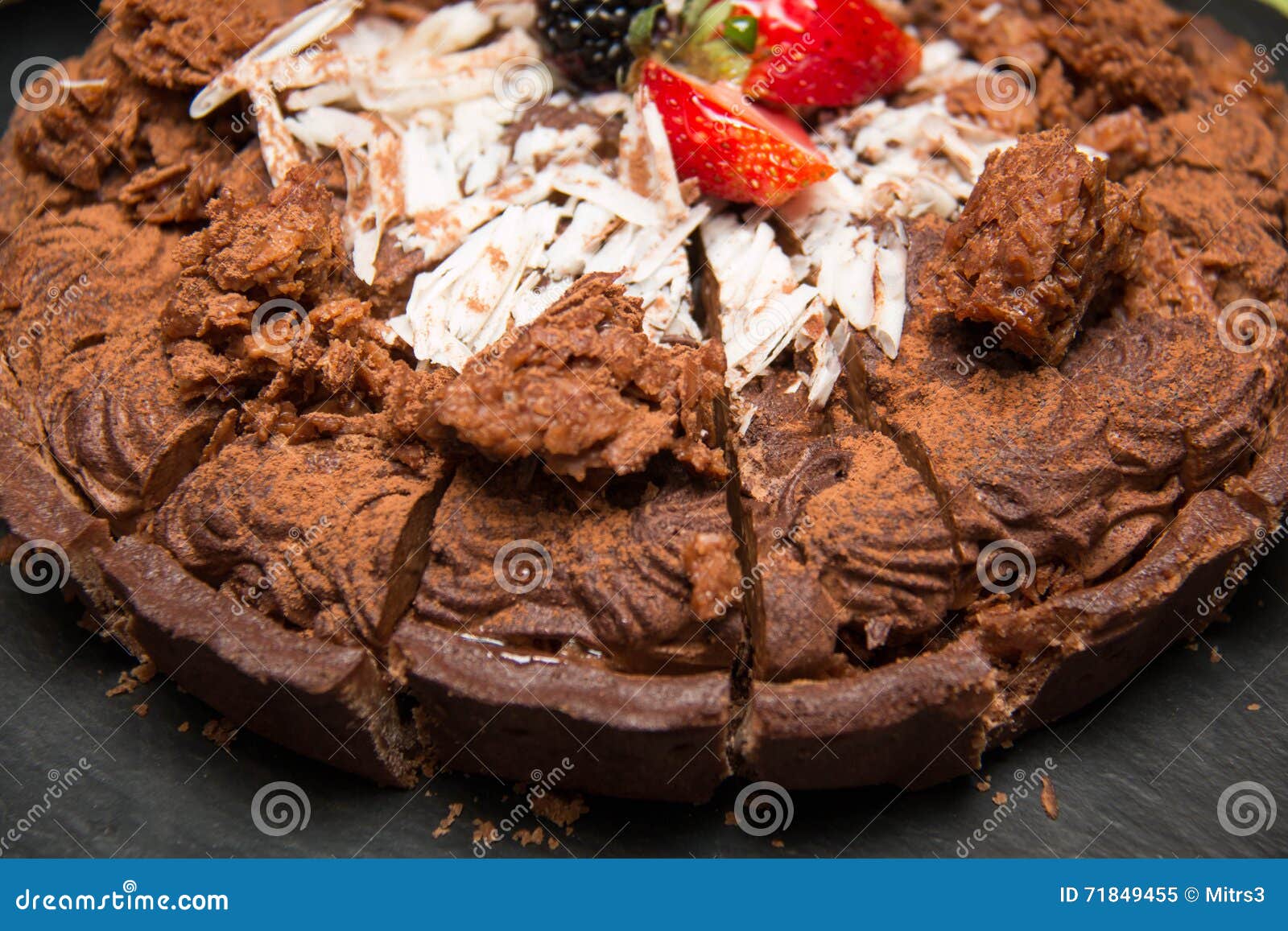Dark Chocolate Ganache Tart Stock Image Image Of Gourmet Delicious