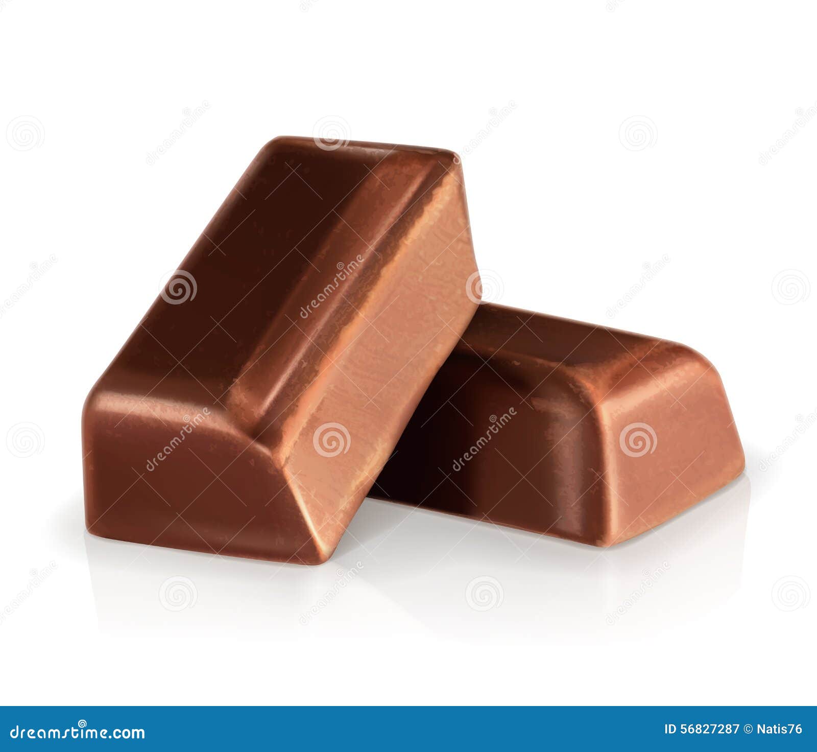 Dark Chocolate Bar, Isolated On White, Top View Royalty-Free Stock ...