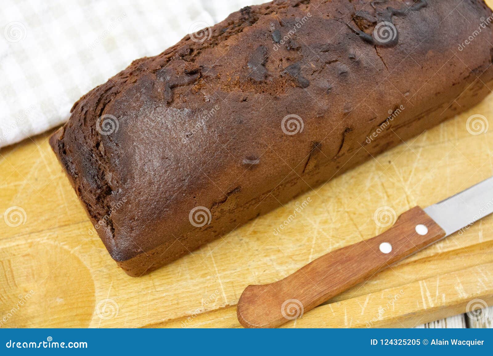 Dark chocolate cake stock image. Image of snack, pieces - 124325205