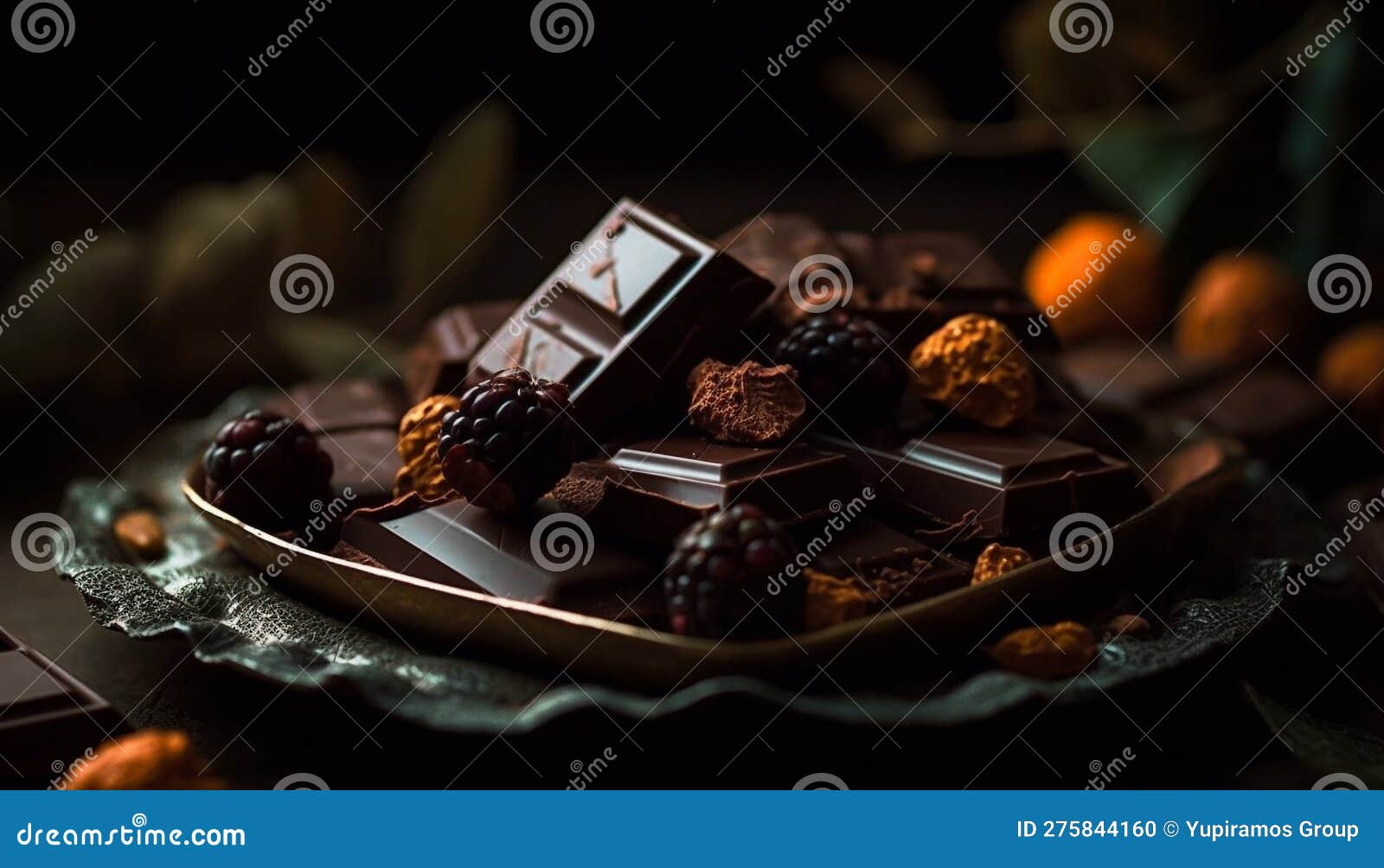 Dark Chocolate Truffle Stack, Raspberry Indulgence Temptation Generated ...