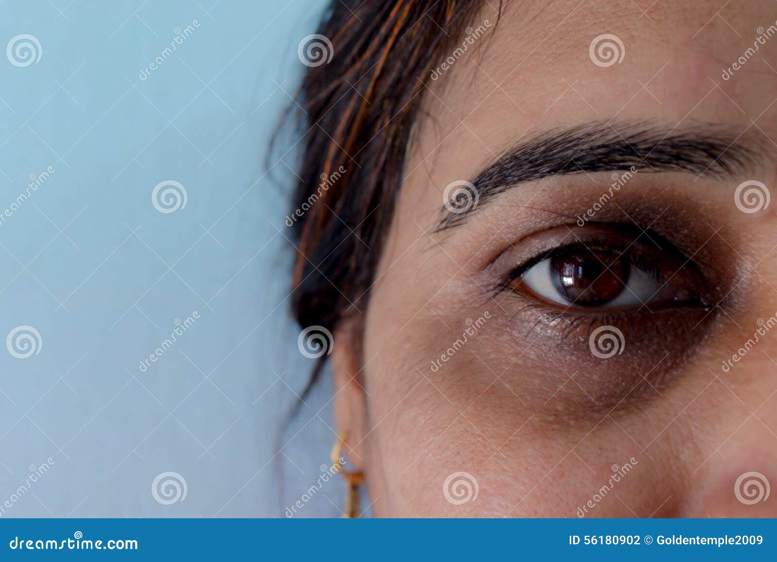 Dark circle left eye ball stock photo. Image of circle - 56180902