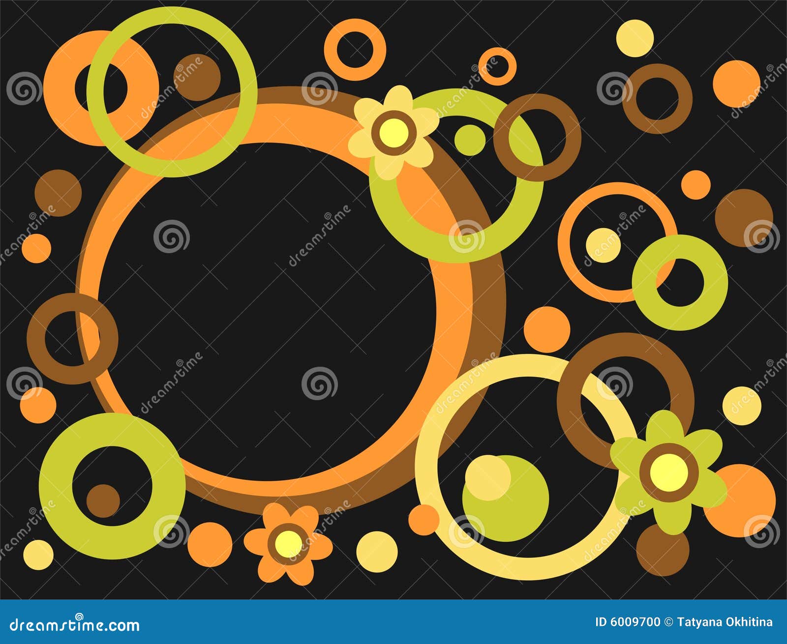 Dark circles background stock vector. Illustration of pattern - 6009700
